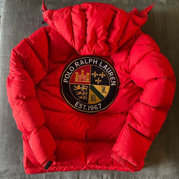 Polo Ralph Lauren SPECIAL EDITION EMBLEM PATCH RALPH LAUREN PUFFER COAT ...