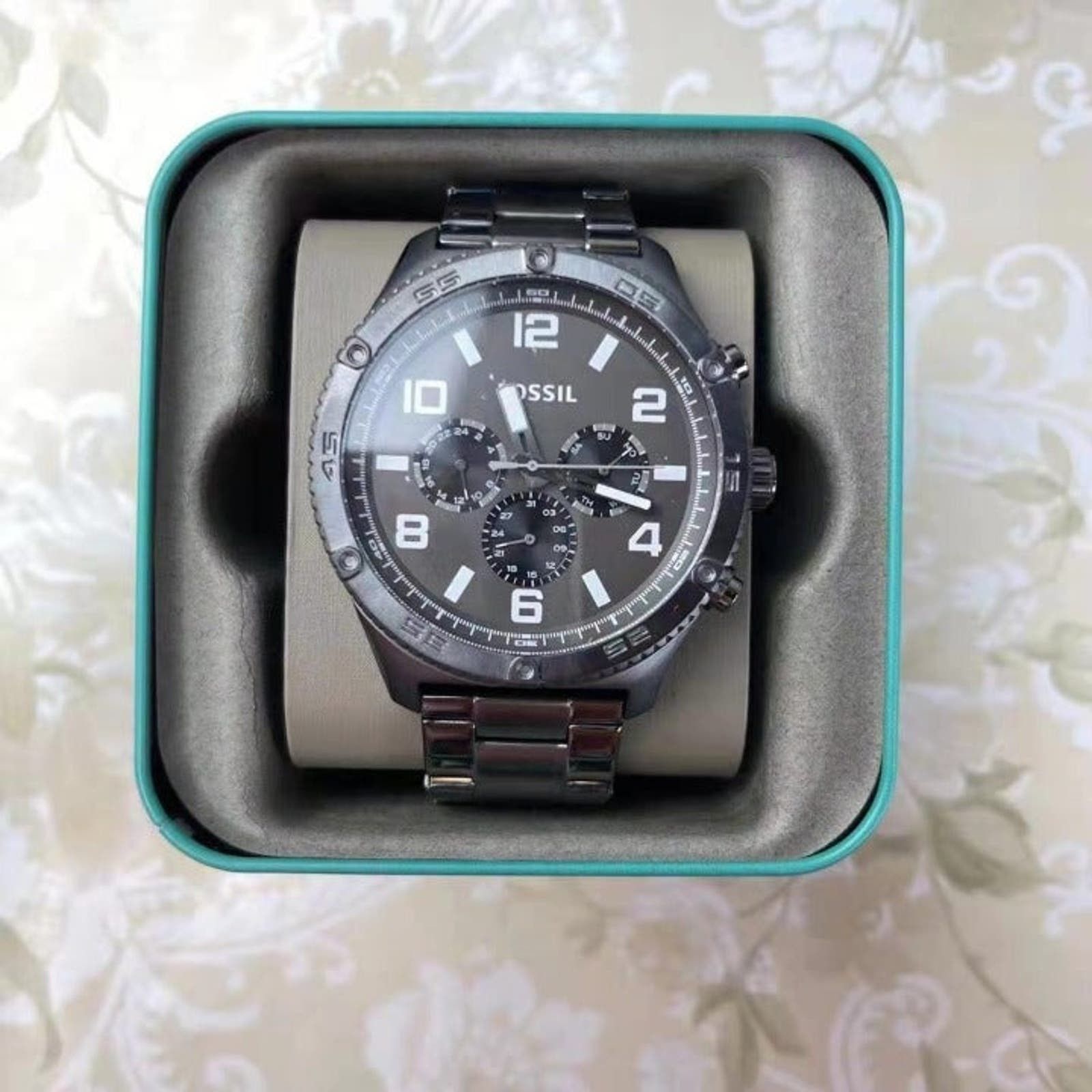 Fossil Fossil BQ2533 Brox Multifunction Smoke Stainless Steel Watch ...
