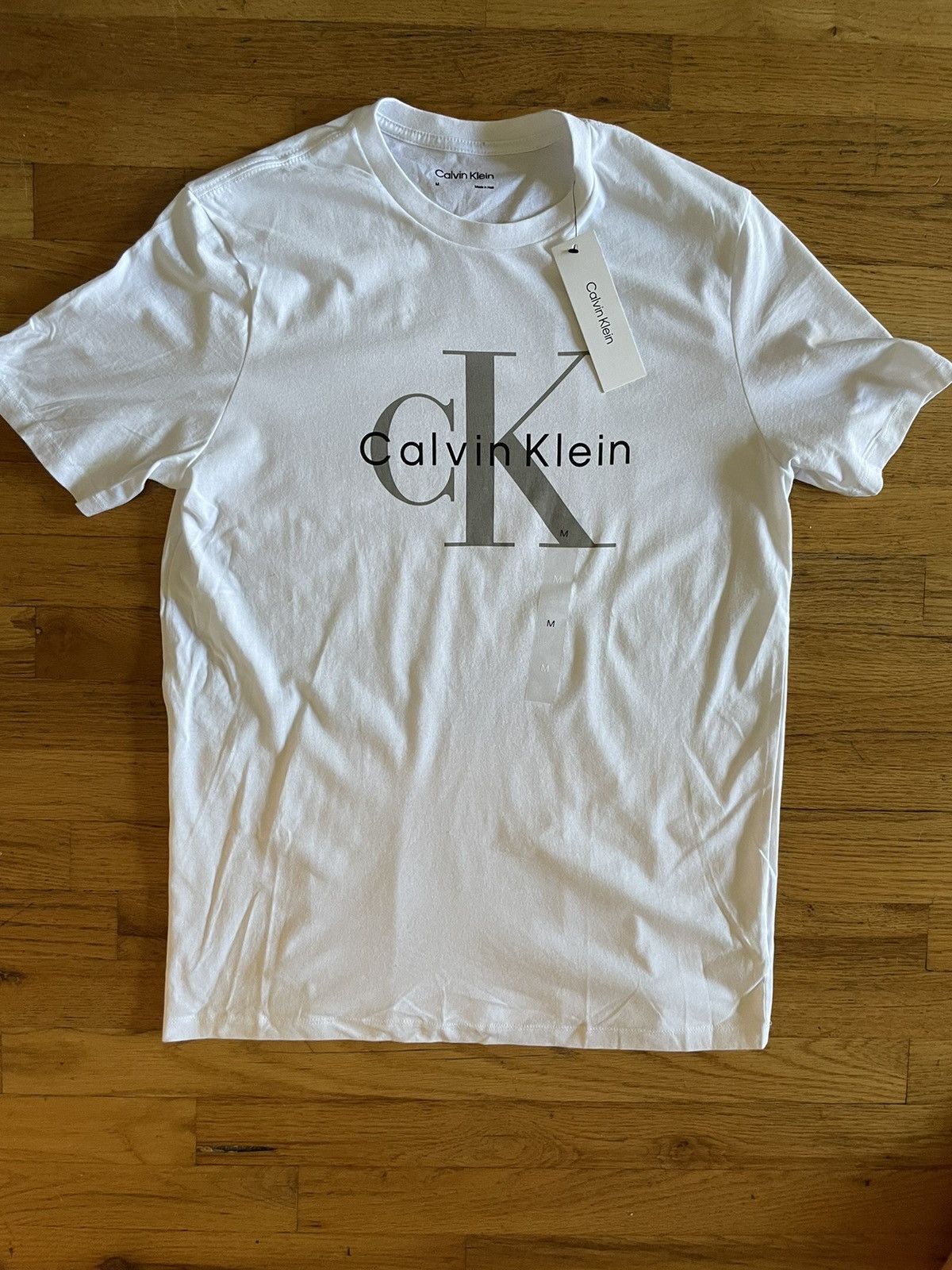 Calvin Klein × Vintage Calvin Klein CK Logo Graphic Crew Neck T-Shirt ...