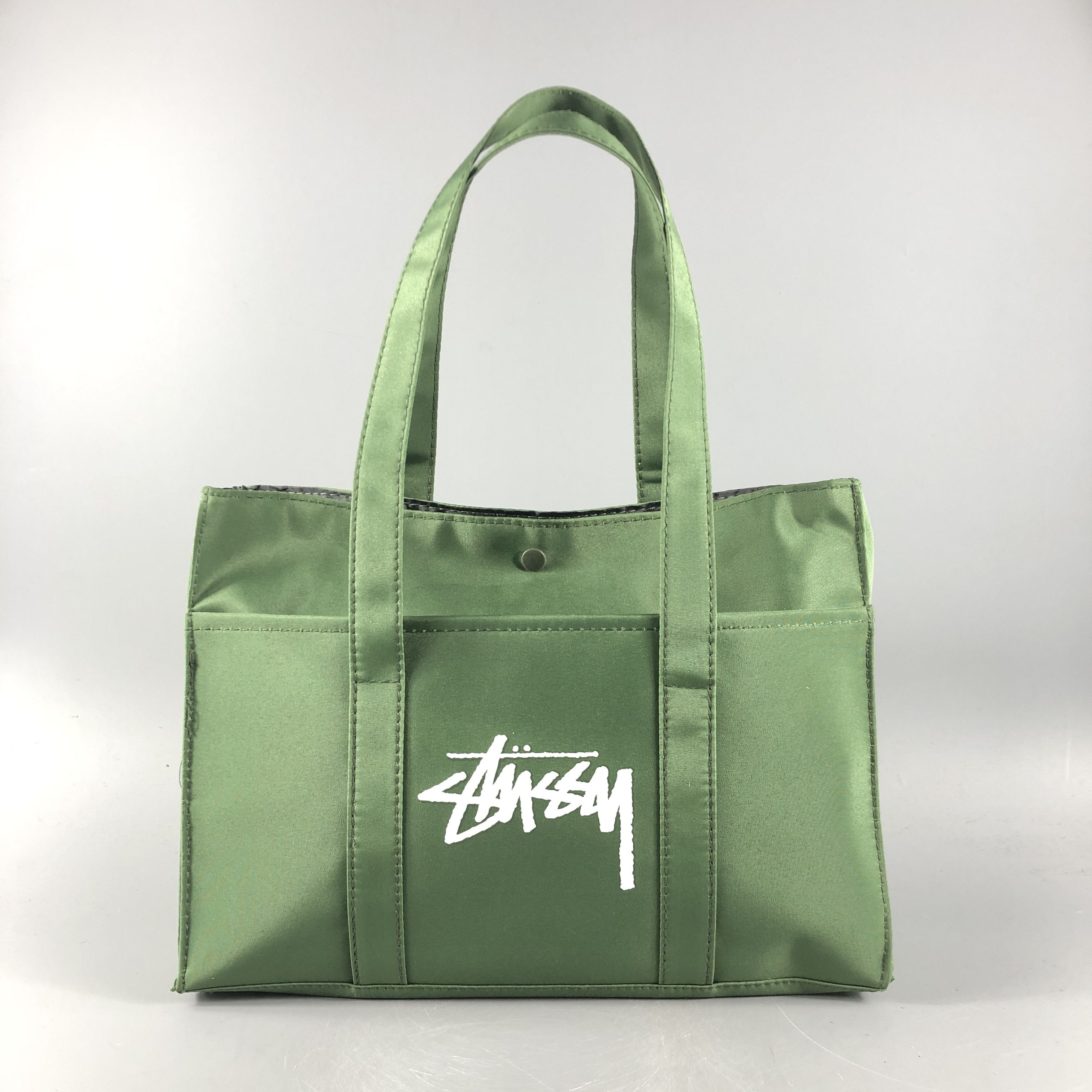 Stussy AUTHENTIC 🇯🇵 Stussy Magazine Military Colour Tote Bag | Grailed