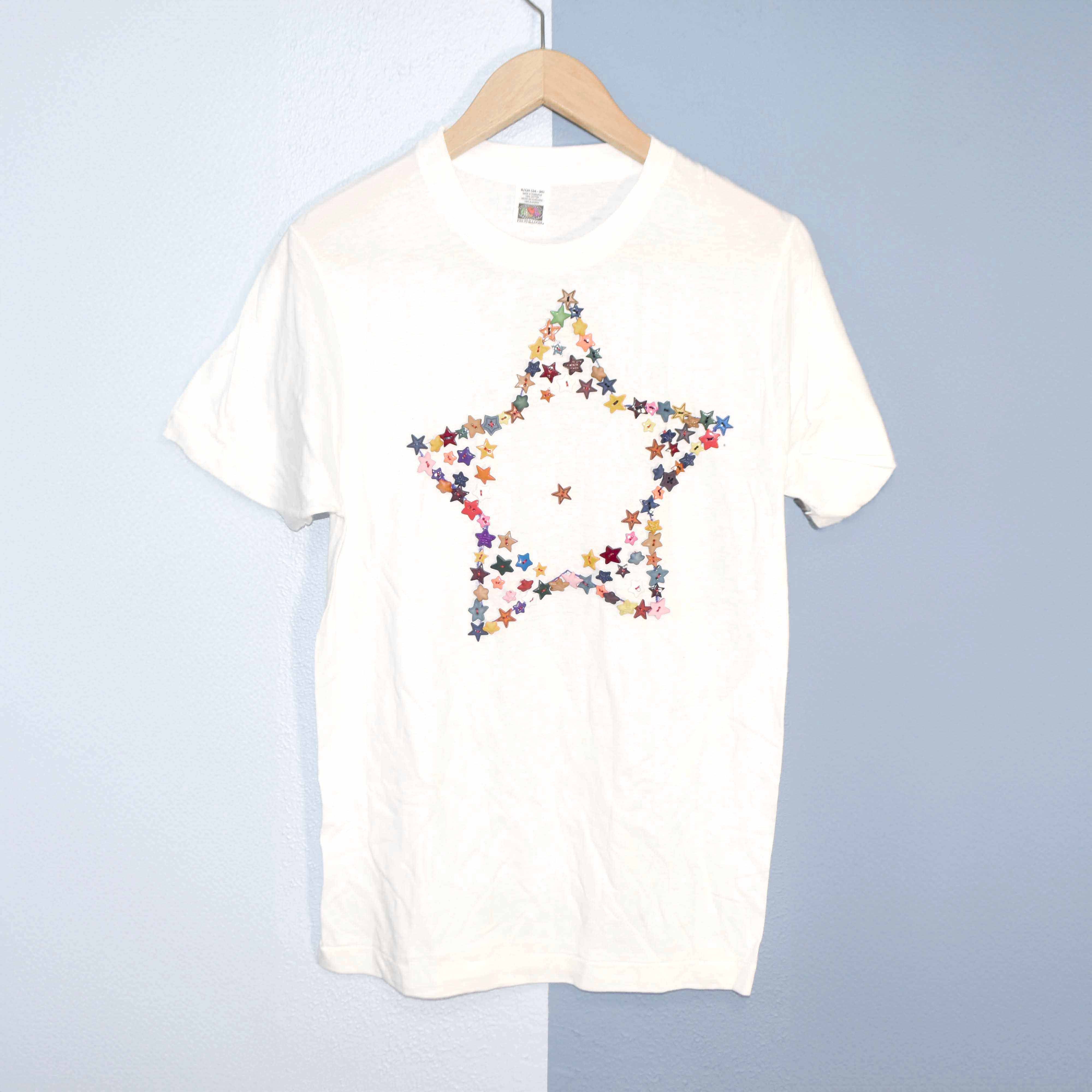 Vintage Star Button Design Shirt | Grailed
