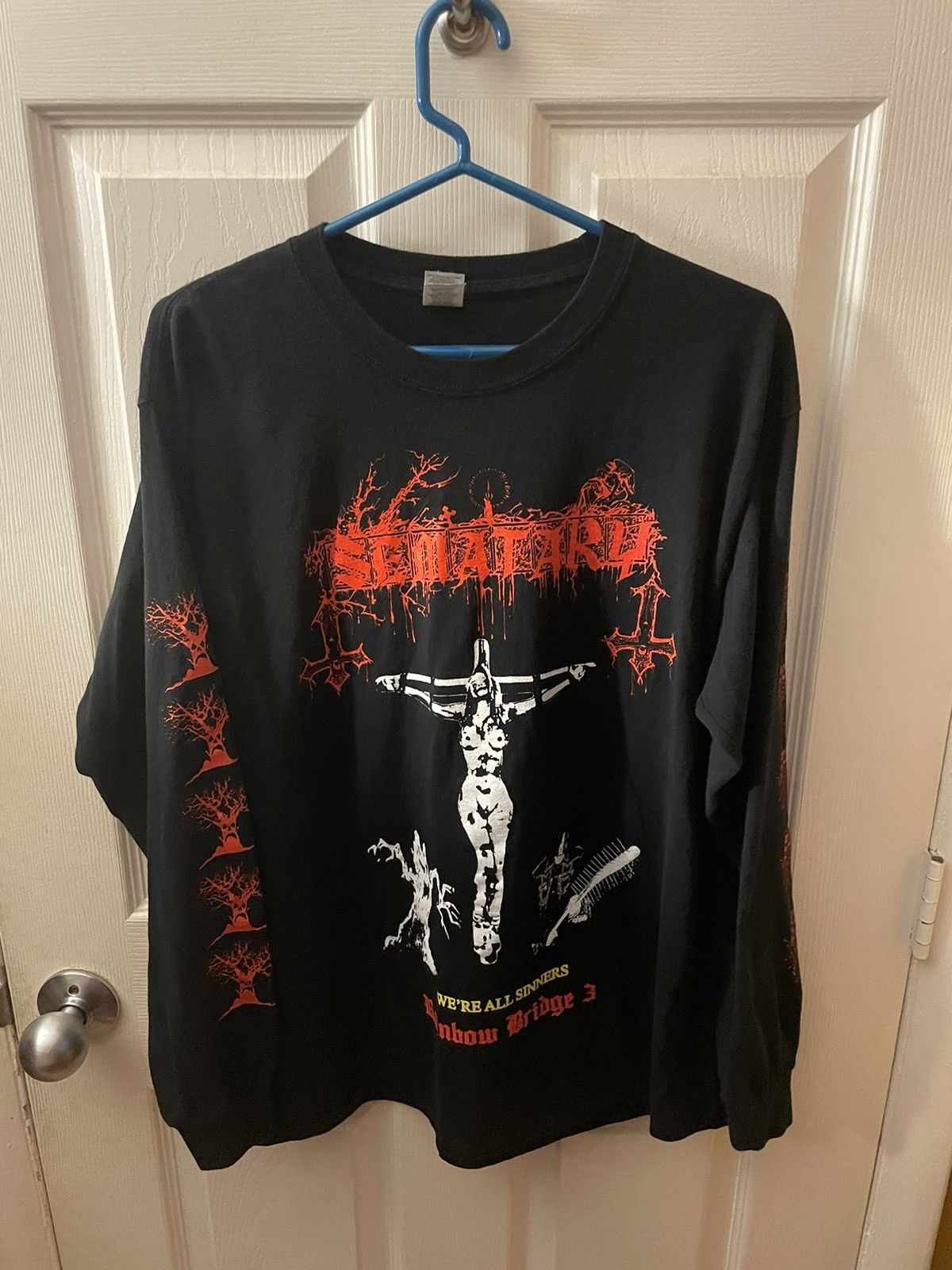Drain Gang SEMATARY CRUCIFIXION LONG SLEEVE | Grailed