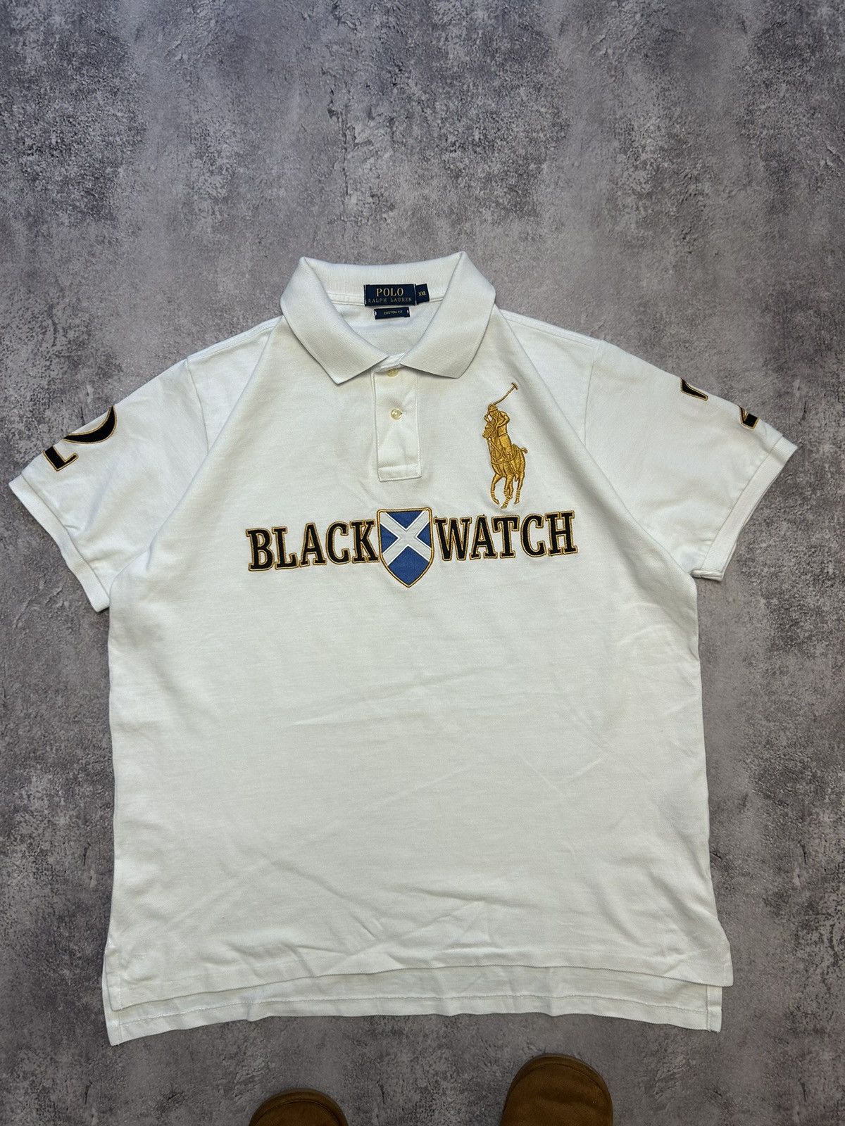 Polo Ralph Lauren Polo Ralph Lauren Black Watch Gold Logo Polos T-Shirt ...