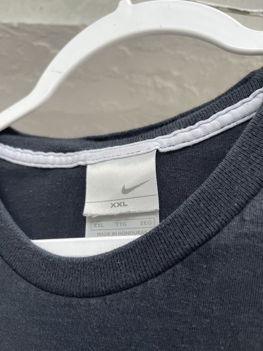 Nike Vintage Faded Black Boxy Nike Shirt Grey Tag Check Swoosh | Grailed