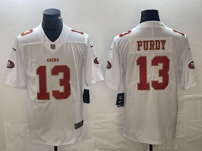 Custom San Francisco 49ers #13 Men Brock Purdy White Jersey | Grailed