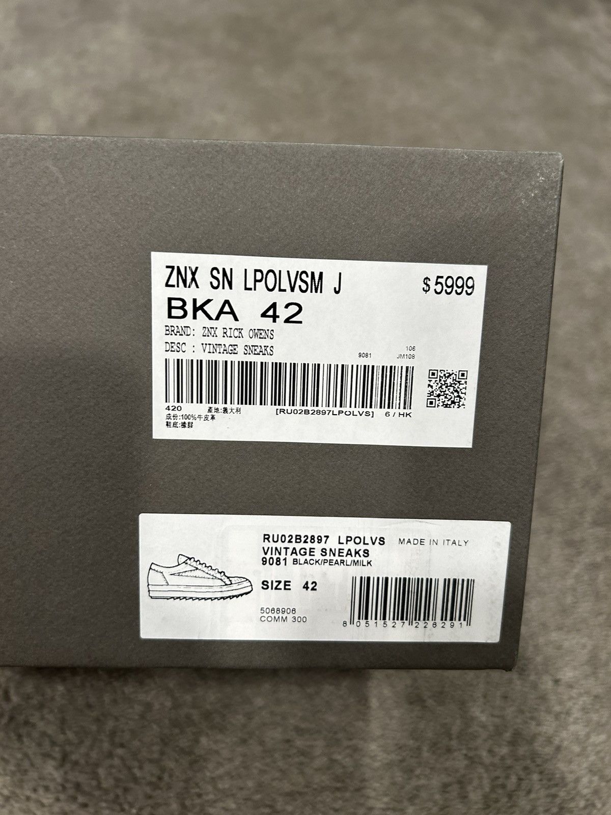 Rick Owens OG ALL Rick Owens Vintage Sneakers Leather Black | Grailed