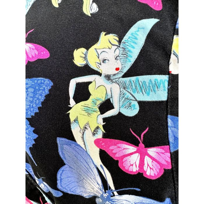 Disney Disney Tinkerbell Scrub Medium Blue Butterflies RN Nurse V | Grailed