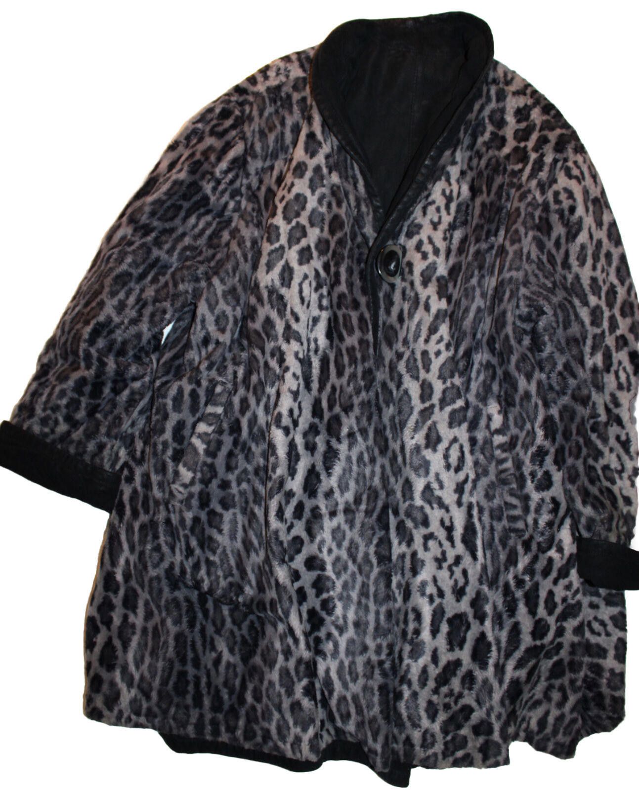 Designer Enrico Mandelli Black Genuine Leather Reversible Coat | Grailed