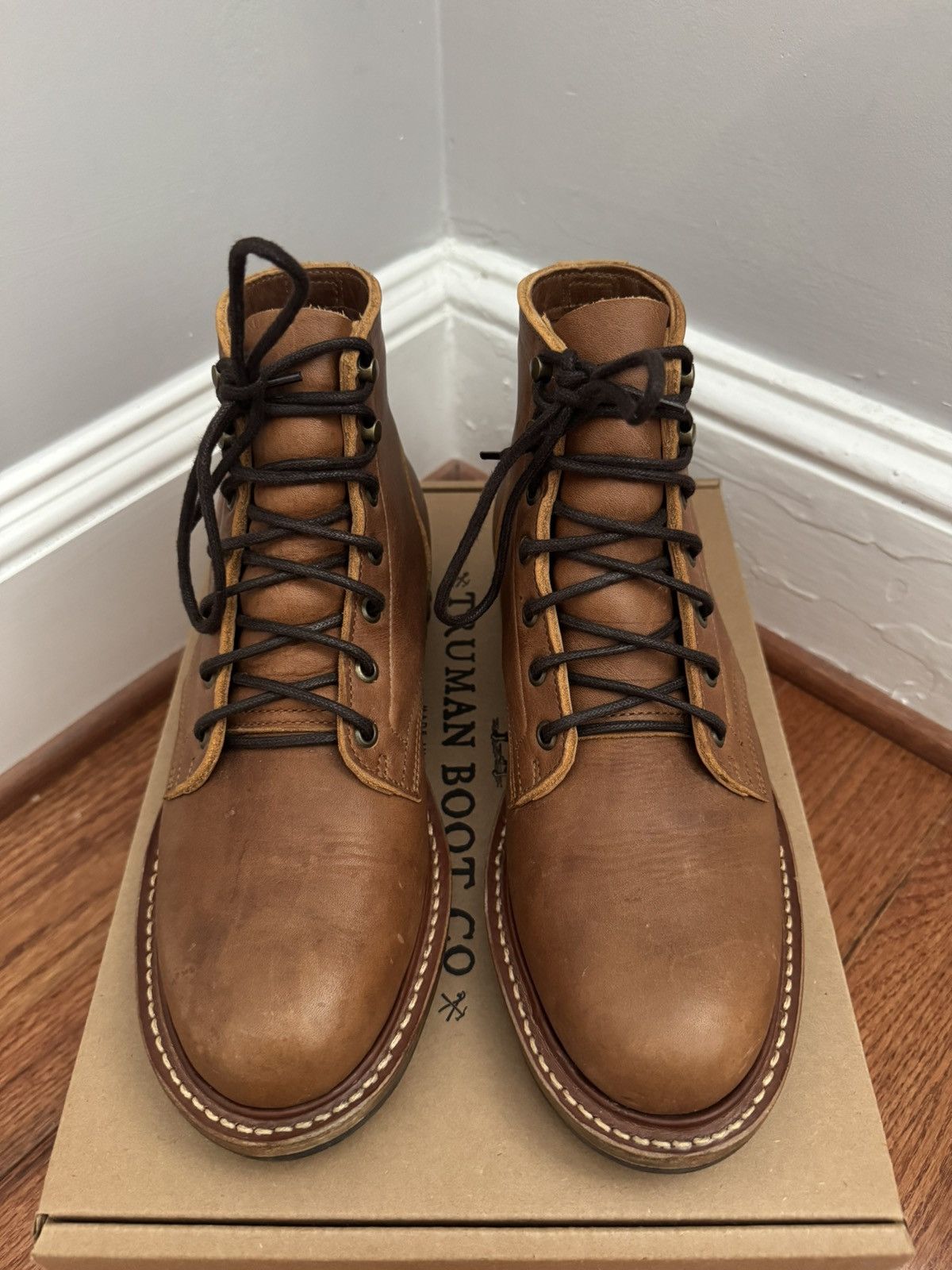 Truman Boot Co. Truman Plain Toe Boot in British Tan Grizzly (Size 8D ...
