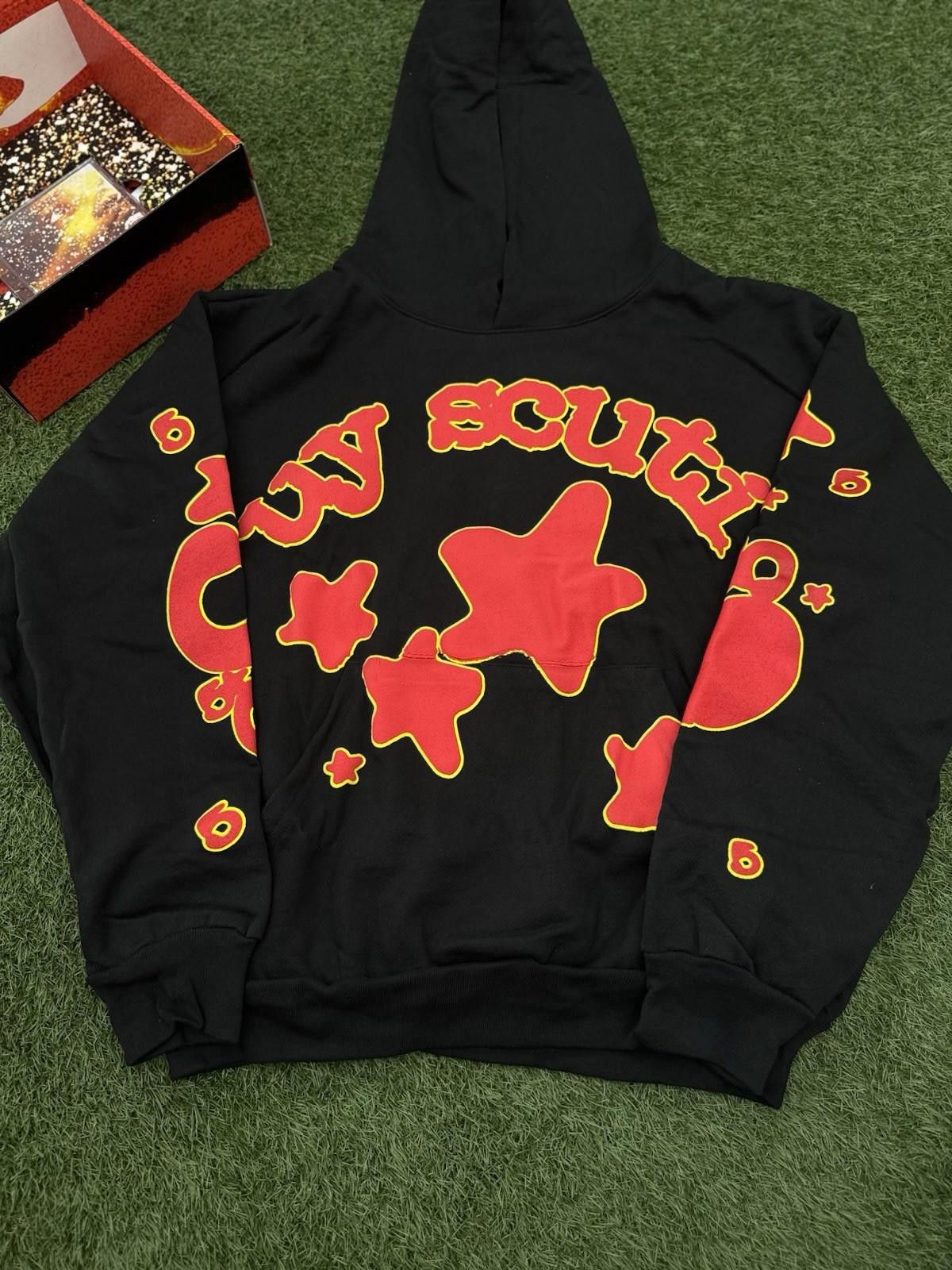 Sp5der Sp5der Worldwide Black Red Hoodie Size (Large) (NEW Box + CD ...