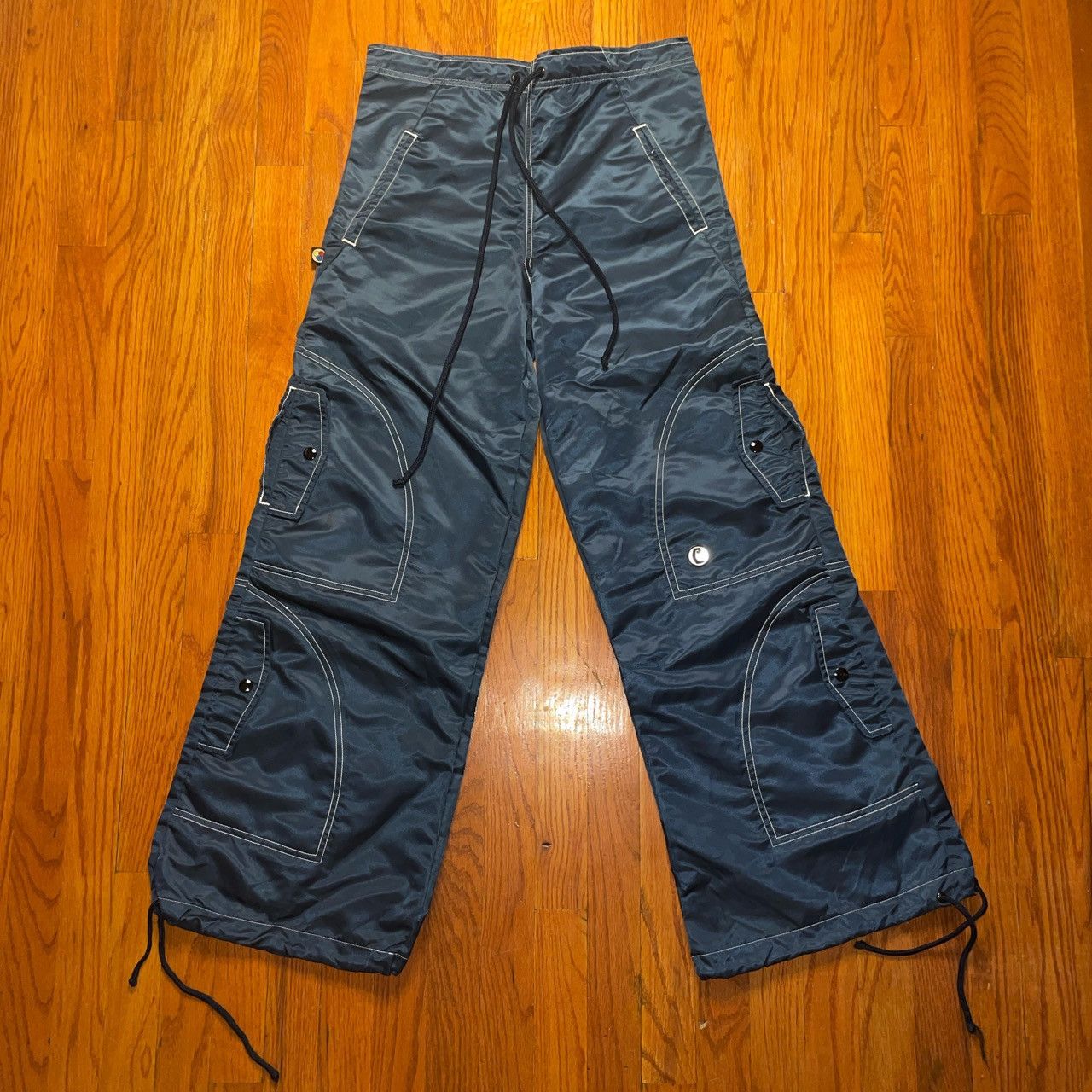 Vintage Caffeine Parachute Rave Pants | Grailed