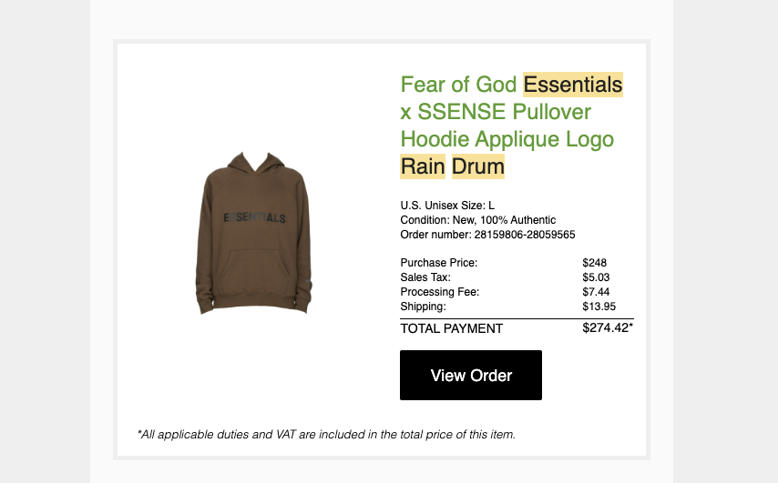 Ssense Essentials x SSENSE exclusive Rain Drum Brown hoodie | Grailed