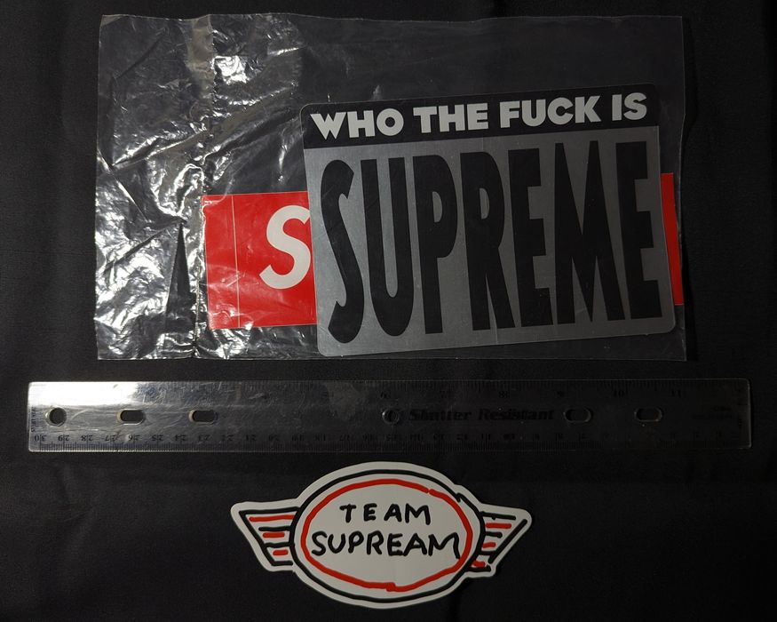 Supreme Supreme Who The Fuck Sticker Pack Team Supream Sticker | Grailed