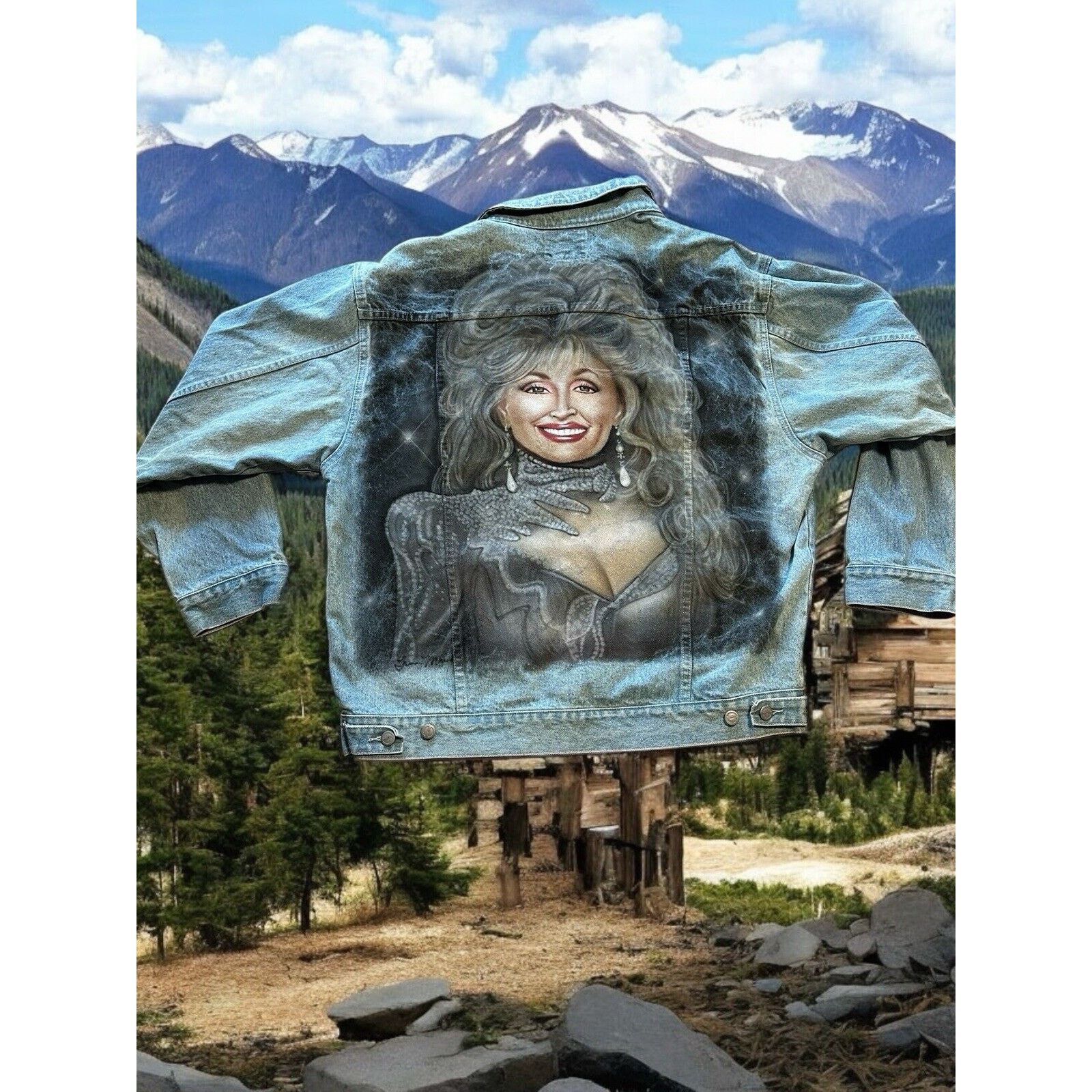Pepsi VTG 90s Dolly Parton Airbrushed Pepsi Denim Jean Jacket XL | Grailed