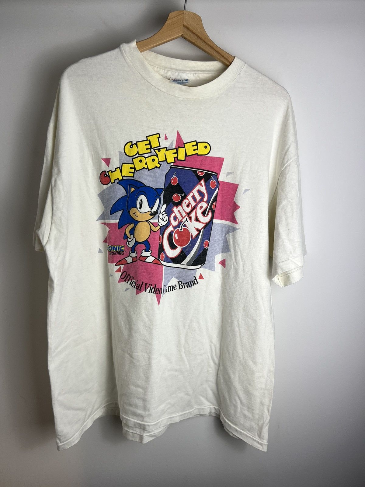 Movie × Vintage Crazy rare vintage 90’s Sonic the Hedgehog Cherry Coke ...