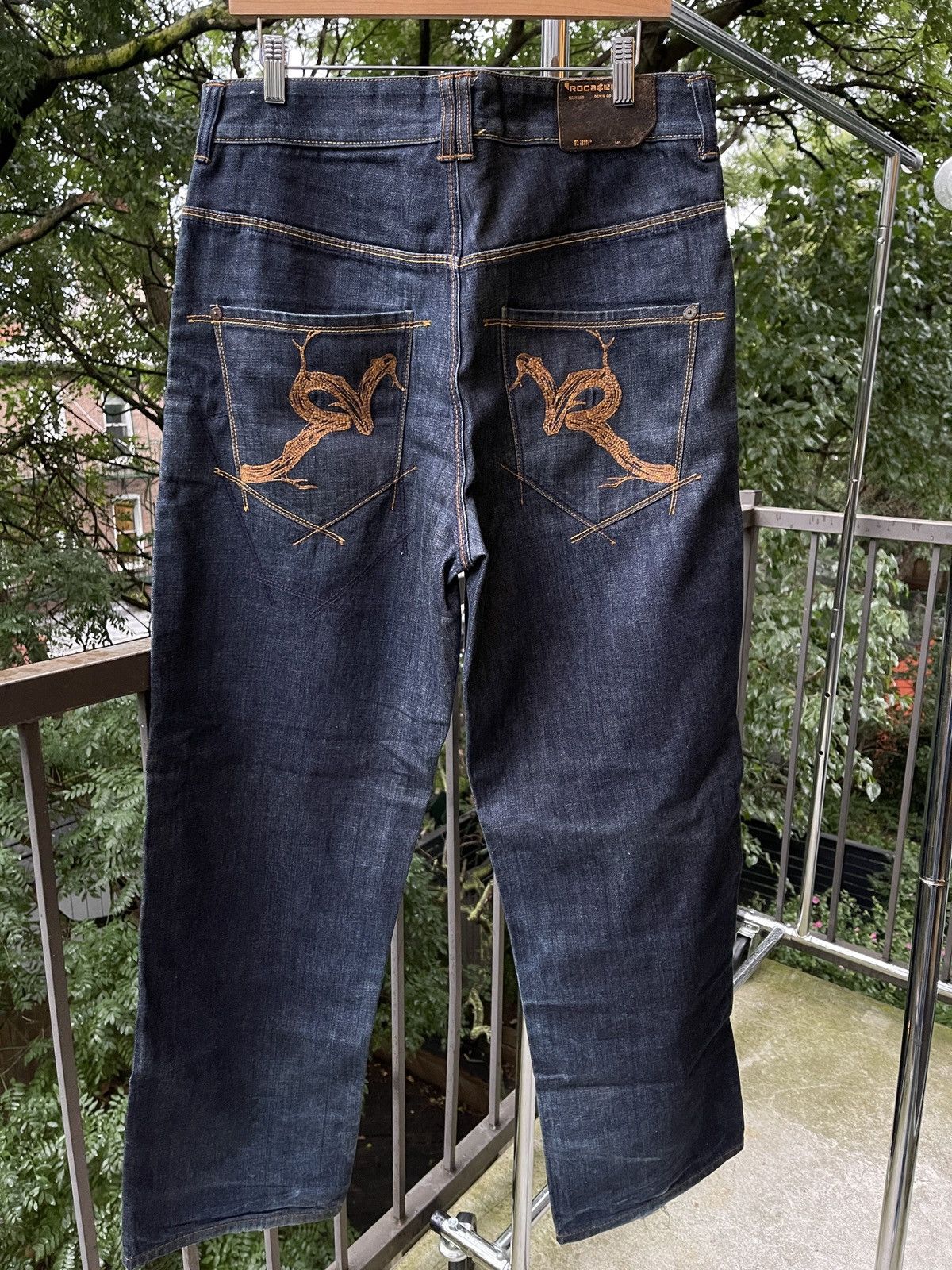 JNCO × Rocawear × Vintage VINTAGE Y2K ROCAWEAR BAGGY WIDE LEG CHAIN ...