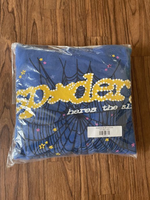 Spider Worldwide Sp5der "TC Blue" Hoodie | Grailed