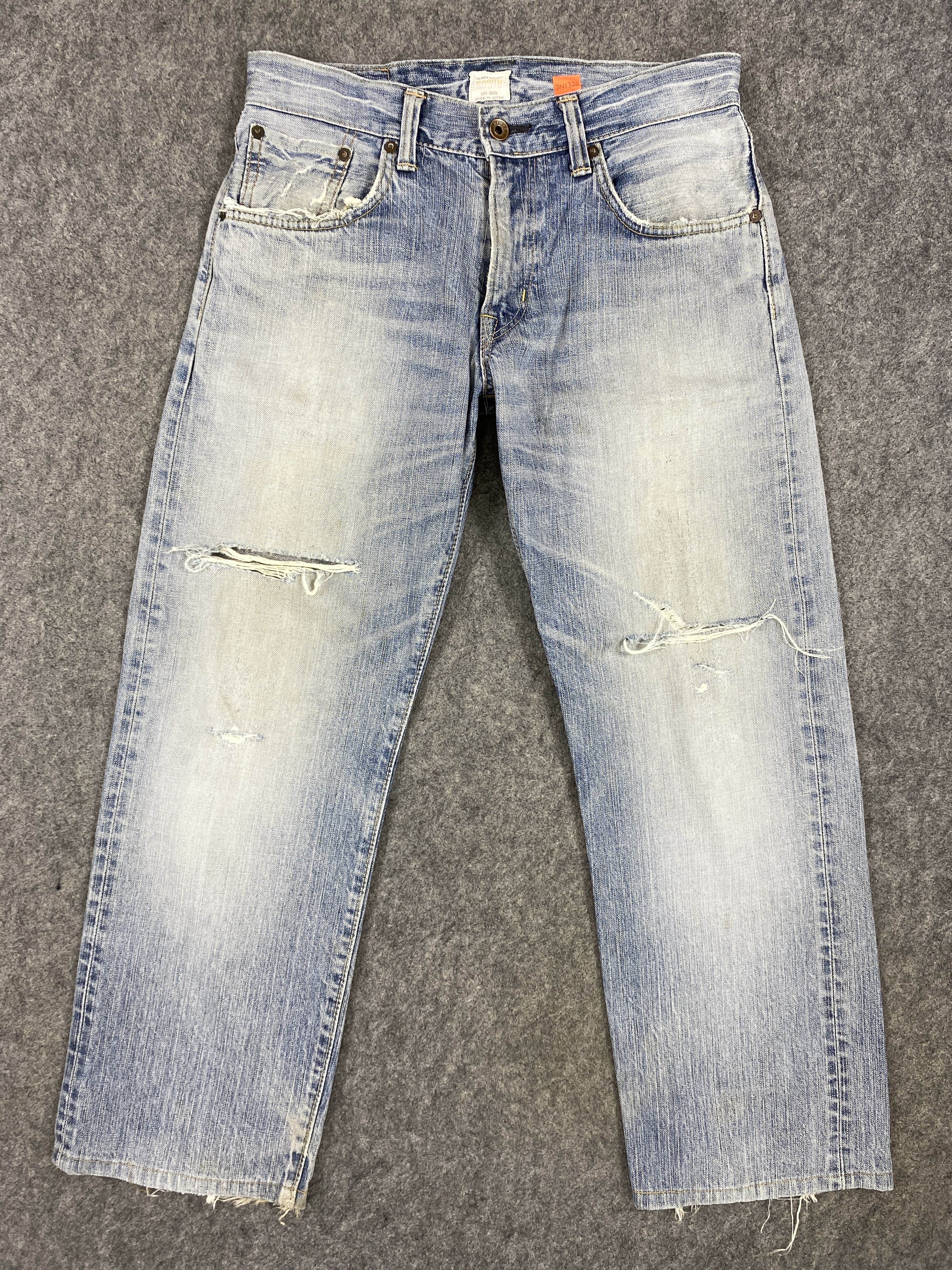 Edwin Vintage Edwin 505ZX Selvedge Denim Japan Distressed Jeans | Grailed