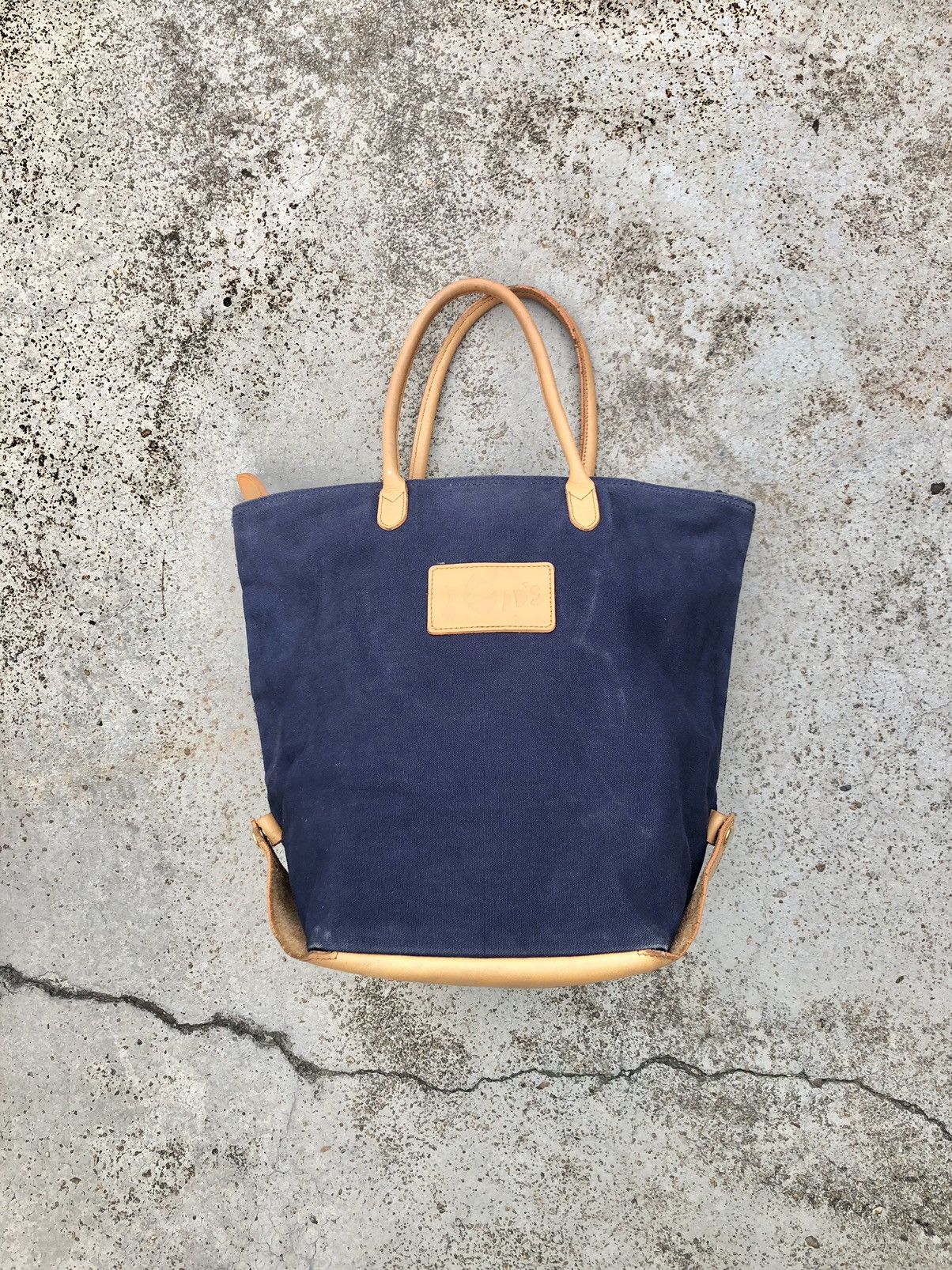 Bag LEATHER HANDLE CANVAS TOTEBAG BY KID'S KITAMURA | Grailed