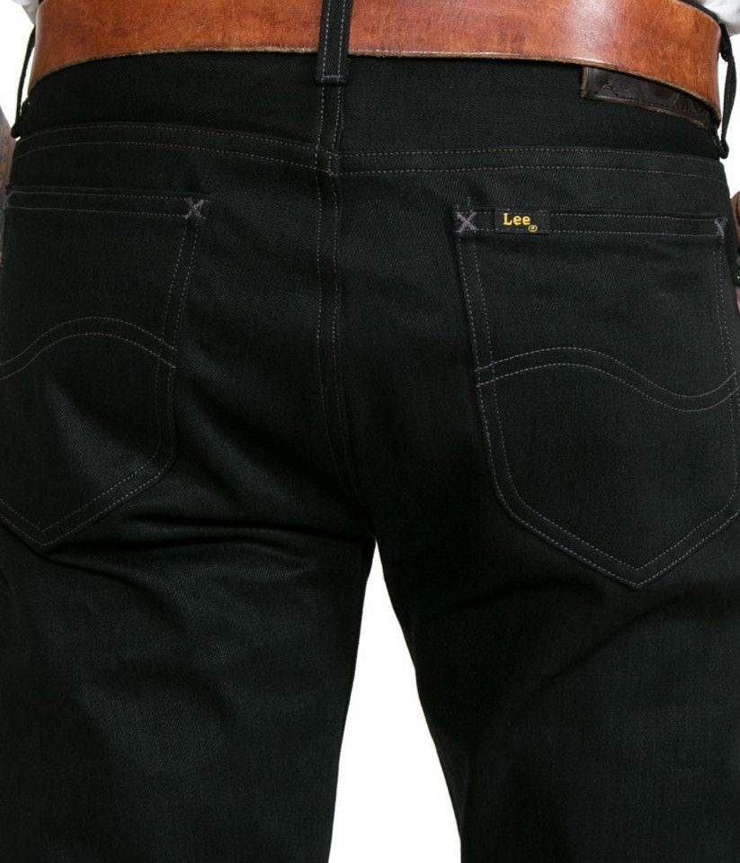 Lee LEE 101 RIDER Blue Line Selvedge Jeans W31xL30 Dry Black | Grailed
