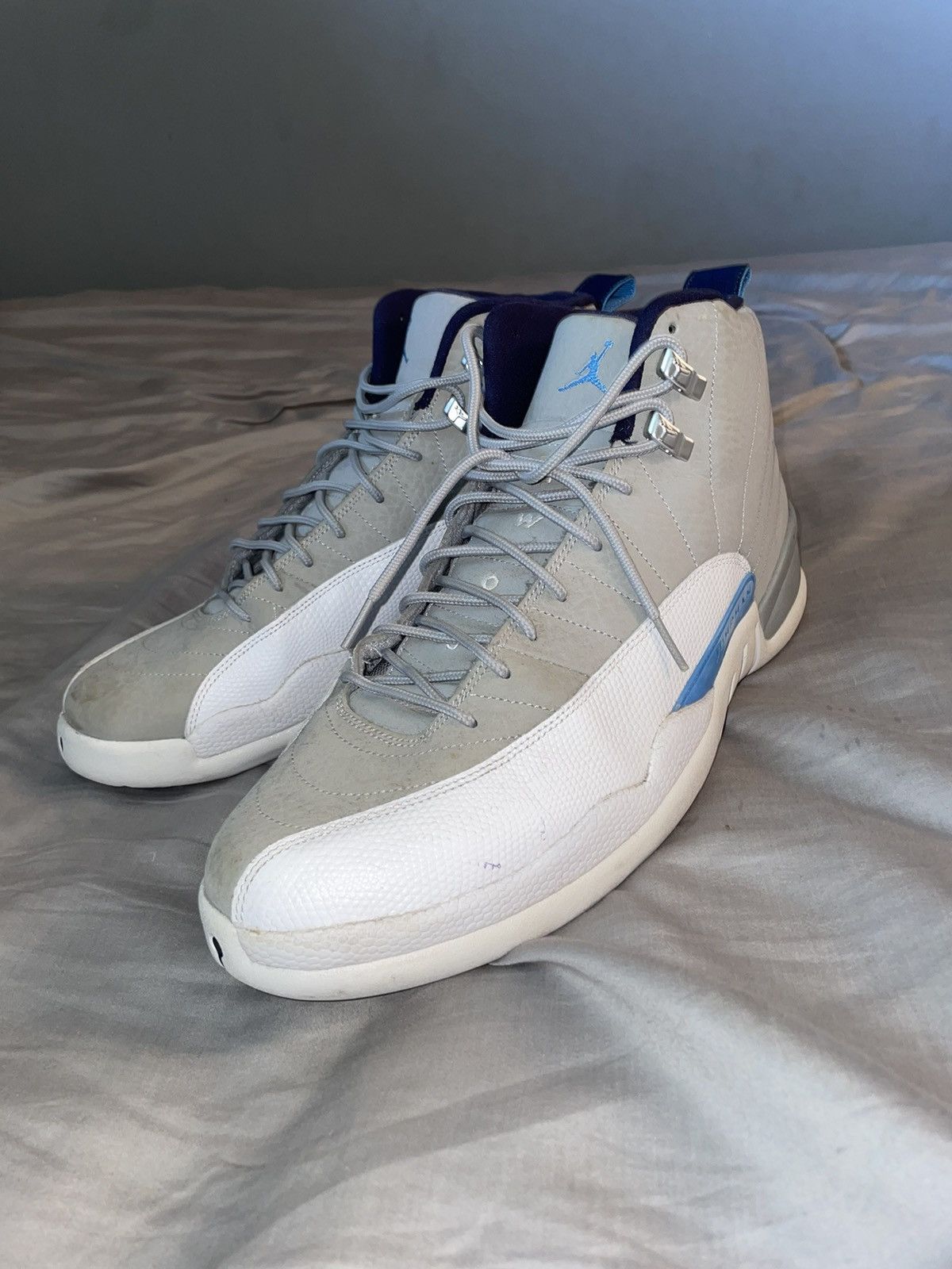 Jordan Brand × Nike × Streetwear Jordan 12 UNC Wolf Grey Retro | Grailed
