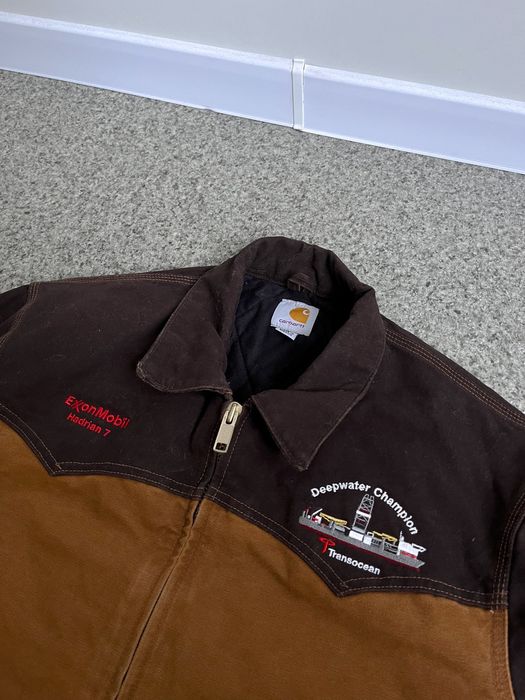 Carhartt VINTAGE CARHARTT DETROIT JACKET DISTRESSED MADE IN MEXICO ...
