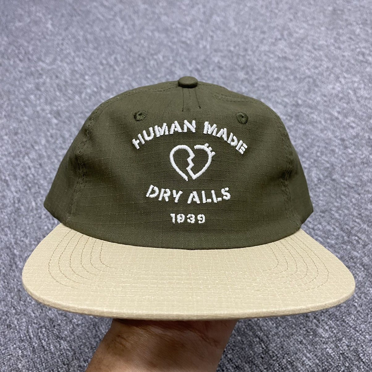 Hat × Human Made Human Made Green Army 6 Panel Hat | Grailed