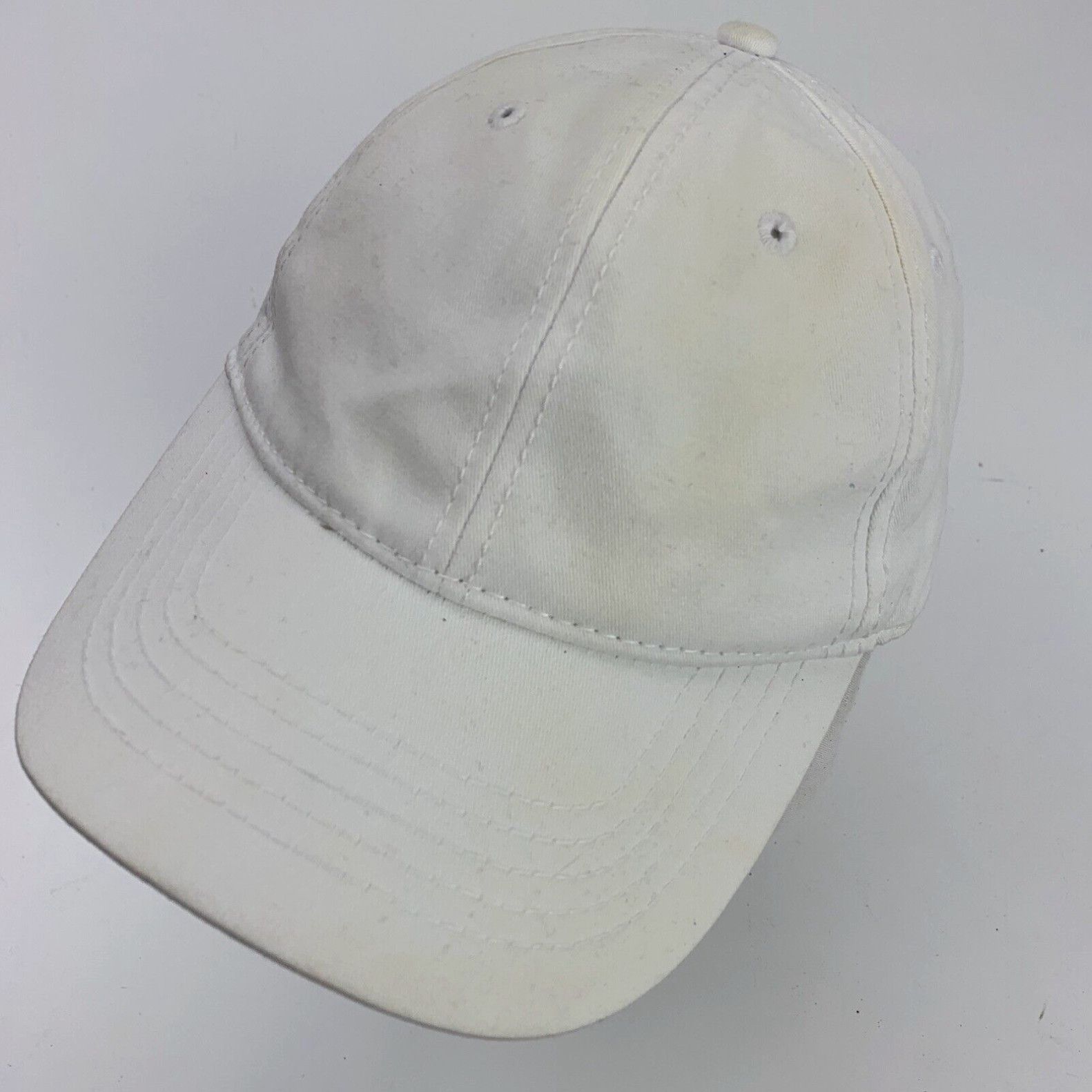 Bally Blank White Ball Cap Hat Adjustable Baseball | Grailed