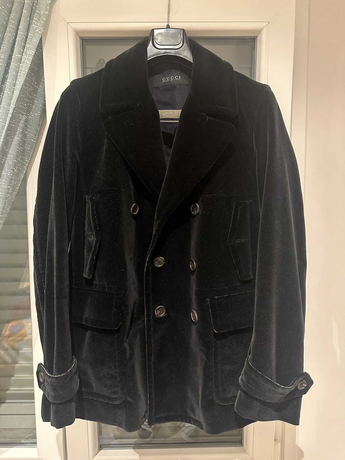 Gucci × Tom Ford Gucci by Tom Ford Velour Coat | Grailed