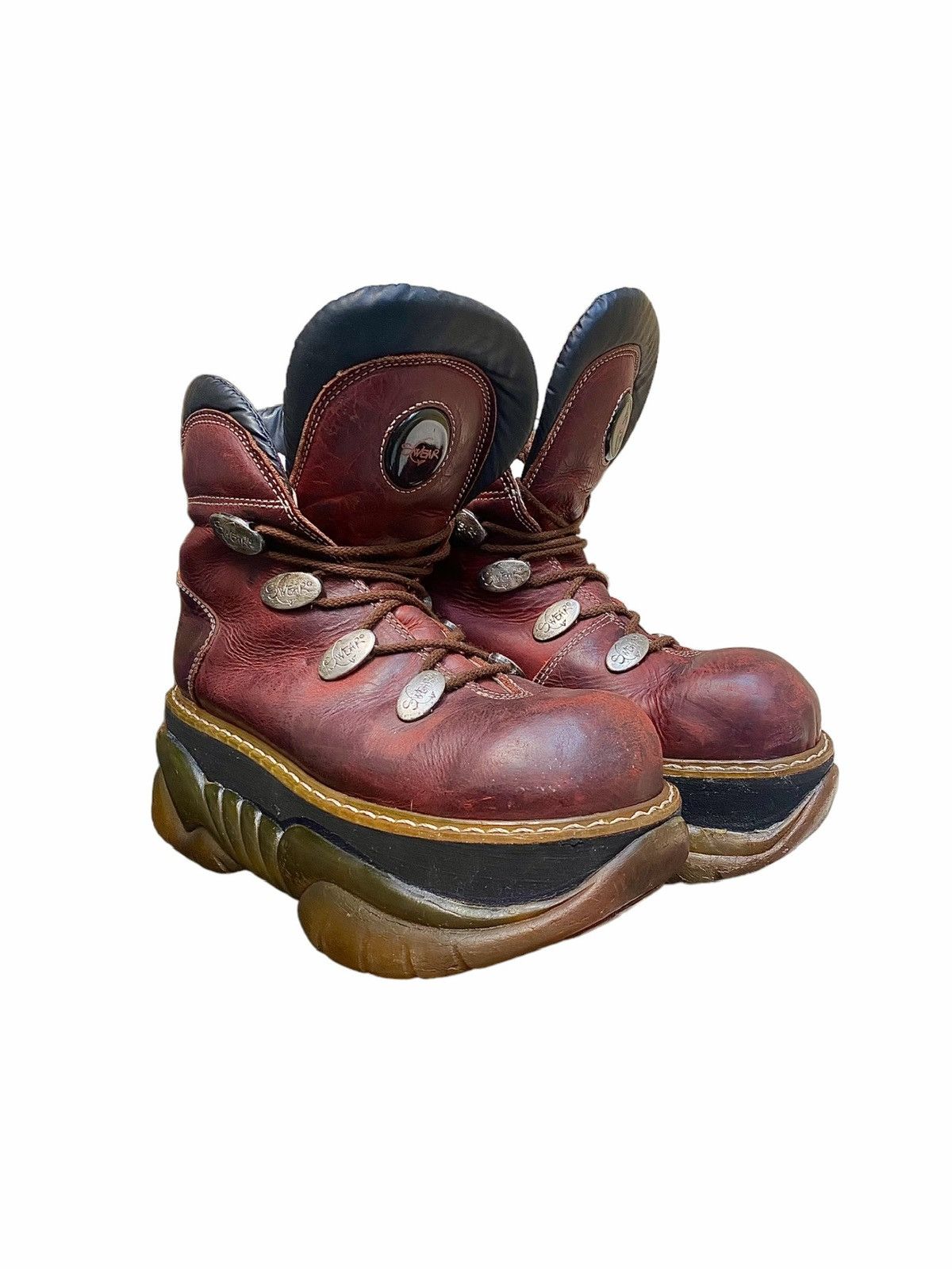 Swear × Swear London × Vintage Vintage Swear London red platform boots ...