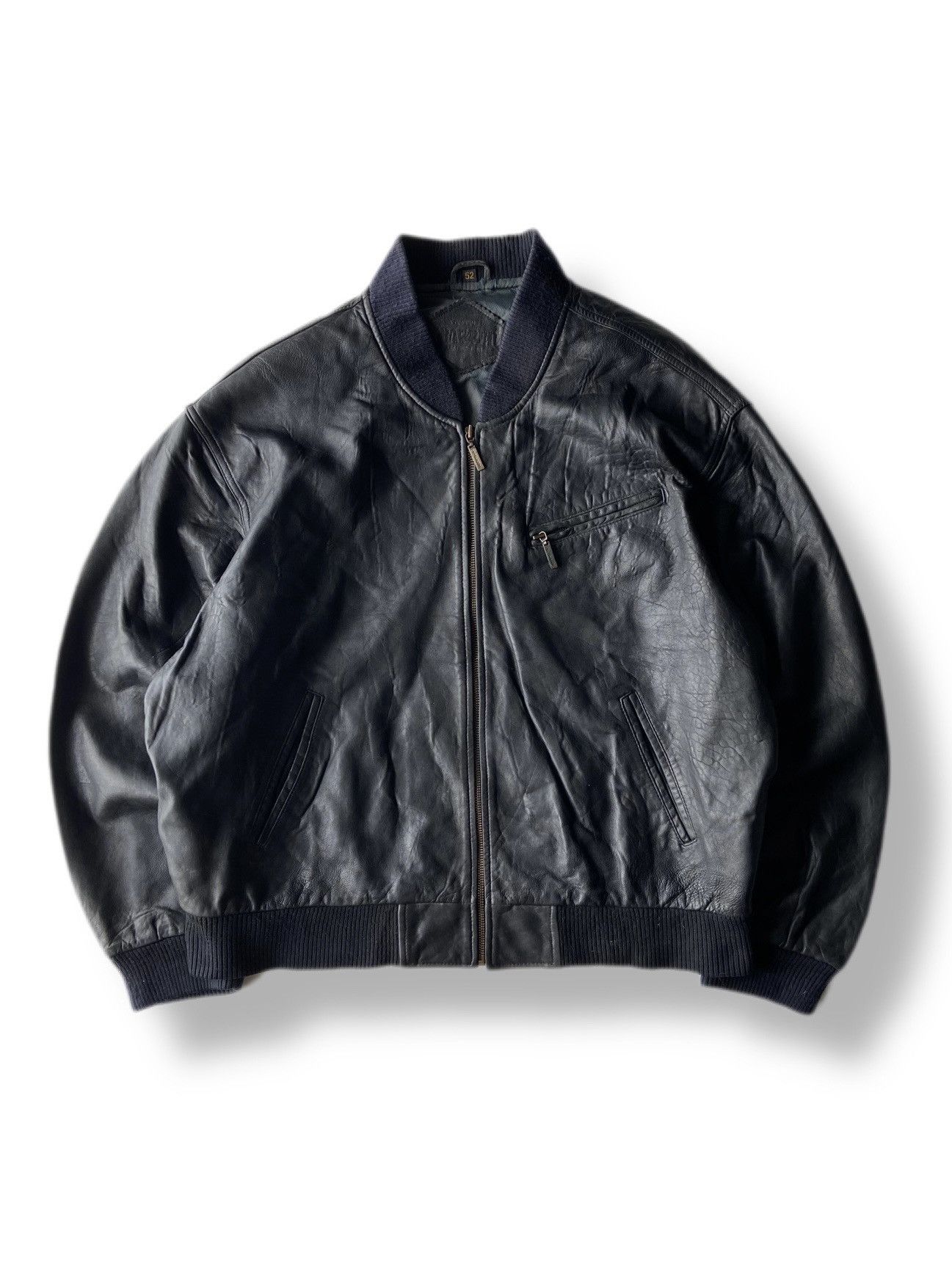 Genuine Leather × Leather Jacket × Vintage Vintage Nappa Trapper Bomber ...