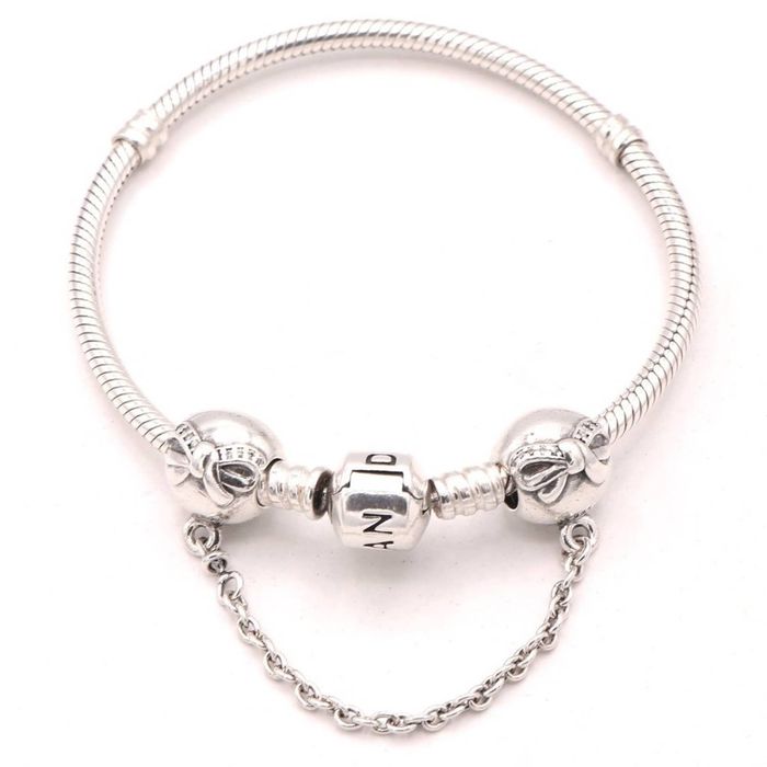 pandora Authentic PANDORA Dainty Bow Safety Chain | Grailed
