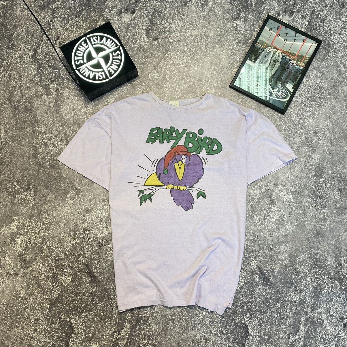 Humor × Made In Usa × Vintage Vintage Early Bird Humor 90’s tee Graphic ...