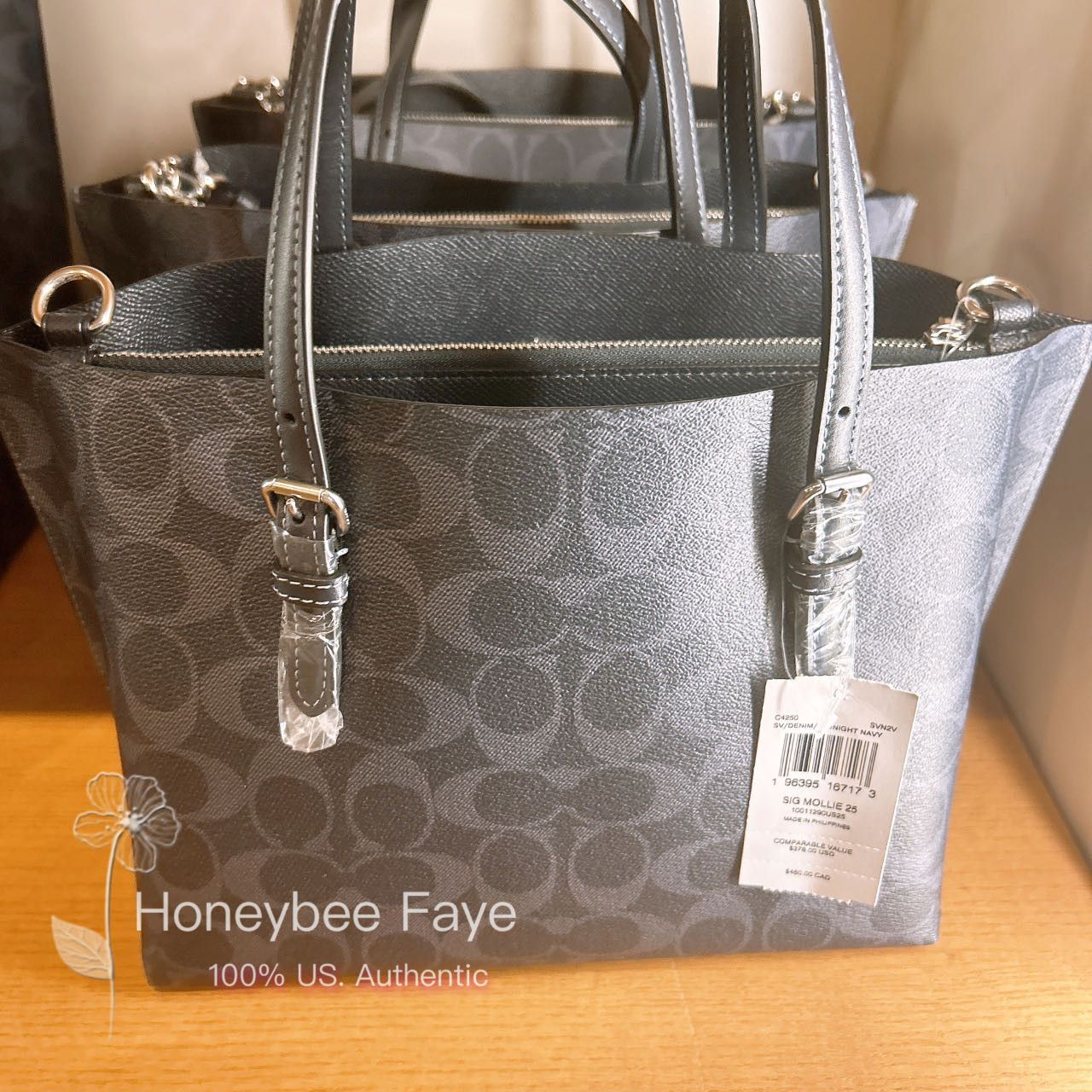 Coach Mollie Tote 25 In Signature Canvas C4250 | Grailed