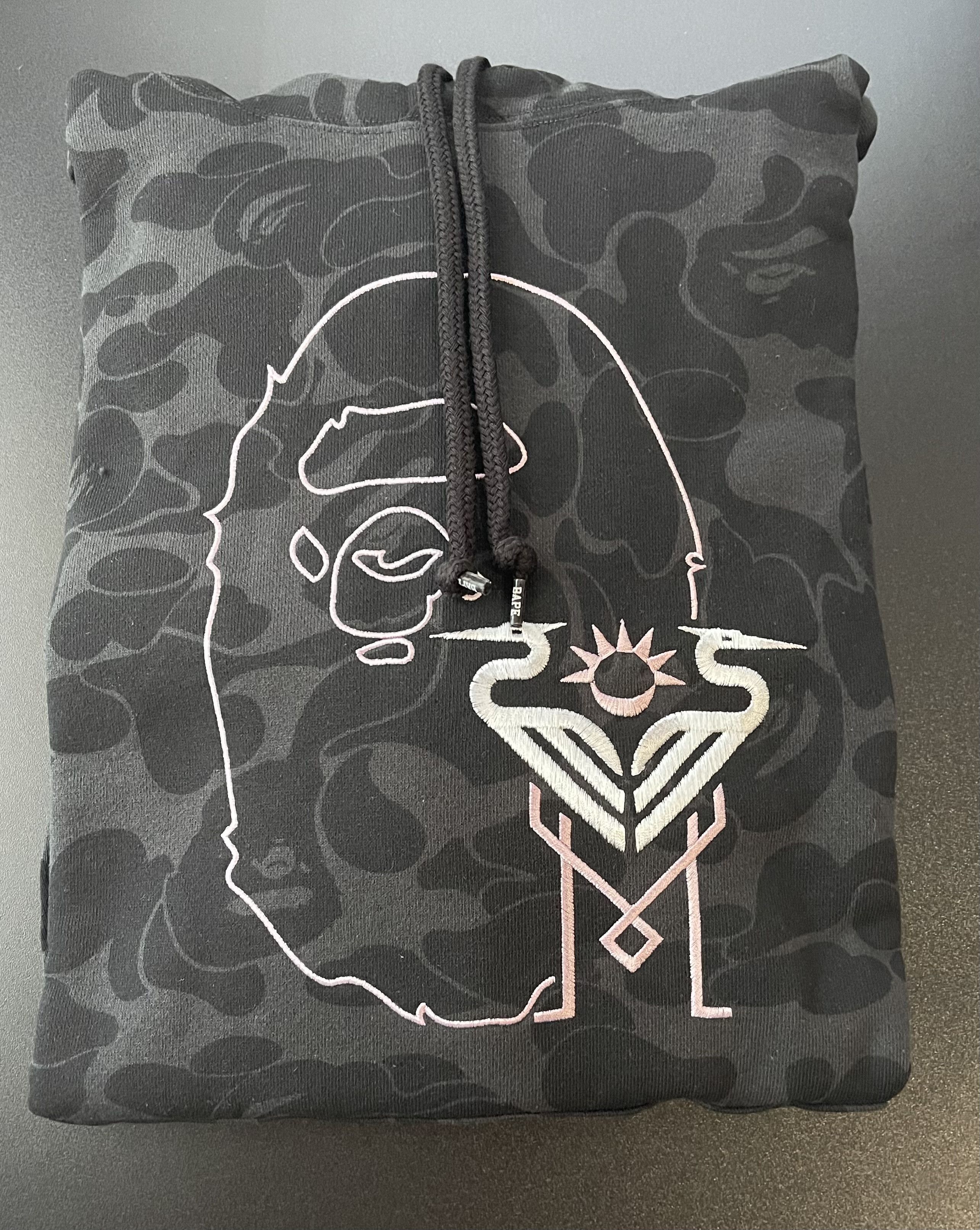Bape BAPE x INTER MIAMI CF CAMO PULLOVER HOODIE | Grailed