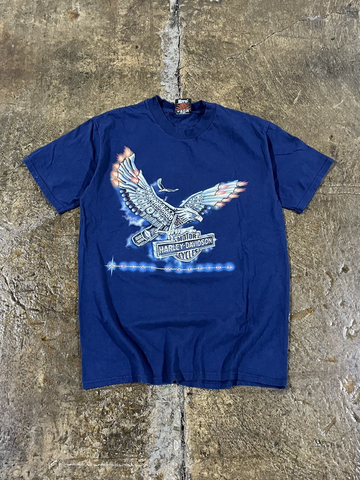 Vintage Crazy Vintage Harley Davidson Eagle 90s Logo Biker Tee | Grailed