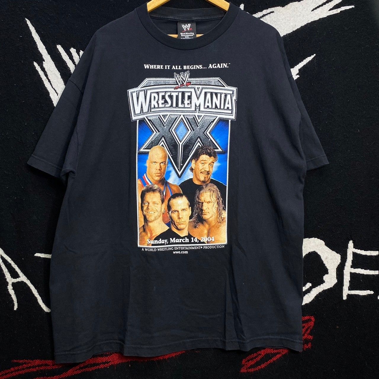 Vintage × WWE × WWF WRESTLEMANIA XX Vintage 2004 WWF Wrestling Shirt ...