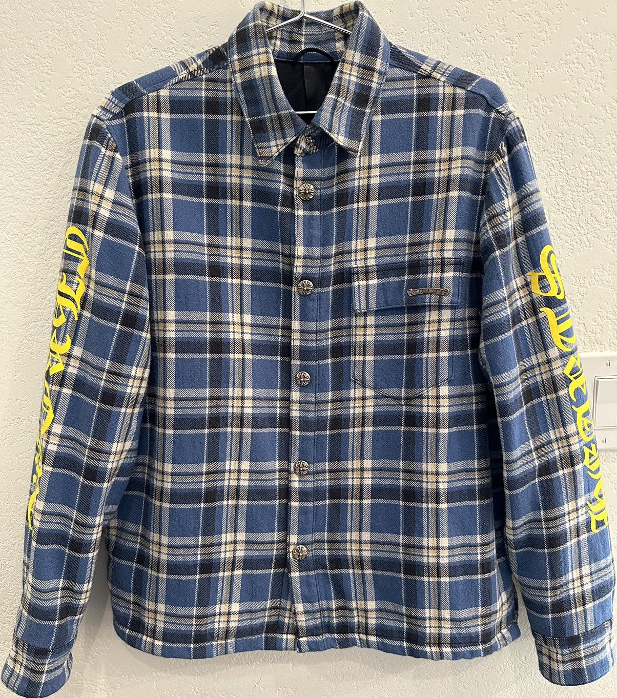 Chrome Hearts Chrome Hearts Plaid Flannel Jacket | Grailed