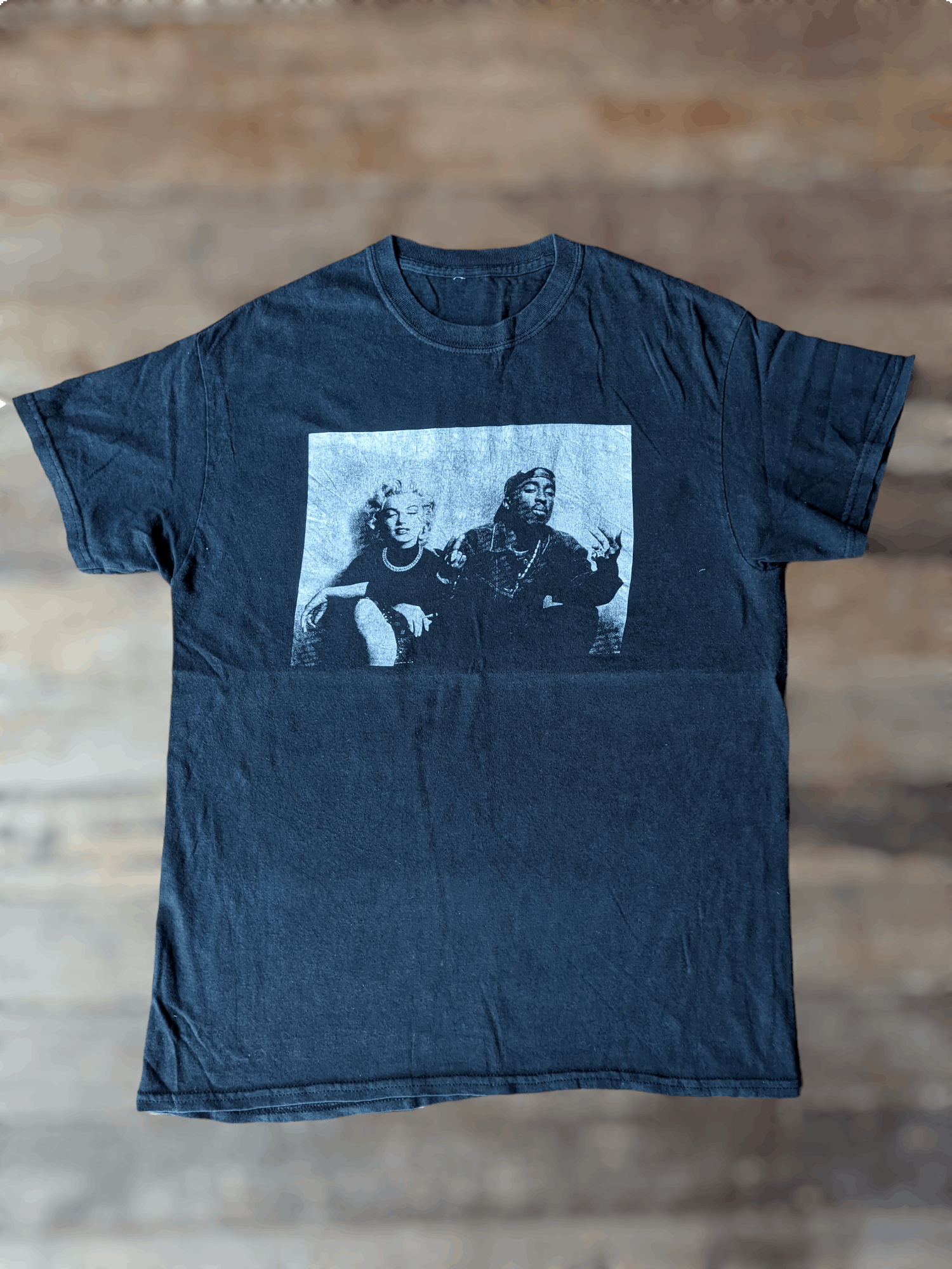 Good Music Merchandise × Rap Tees Marilyn Monroe and Tupac Shakur ...