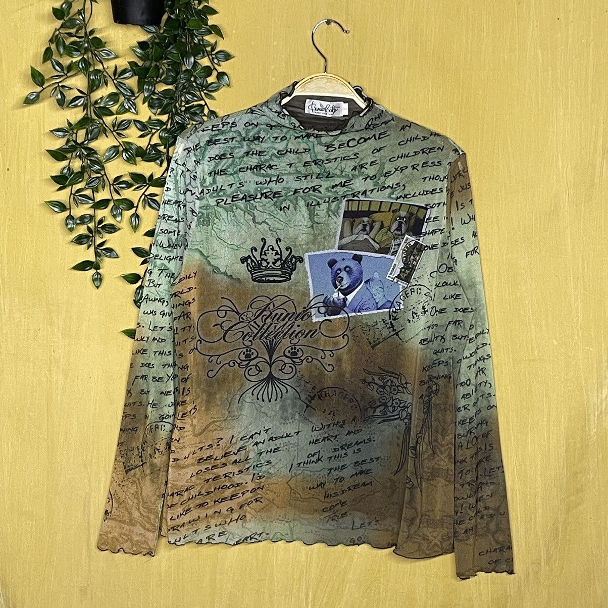 Vintage Japanese brand Kunio turtleNeck inspired Jean Paul Gaultier ...