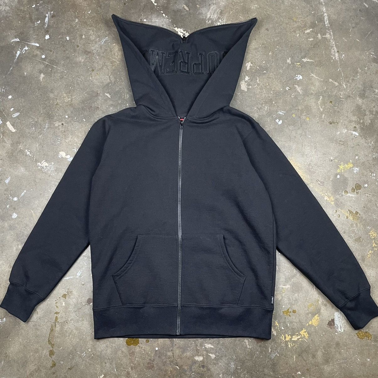 Supreme Black Supreme Hoodie Full zip size large | Grailed