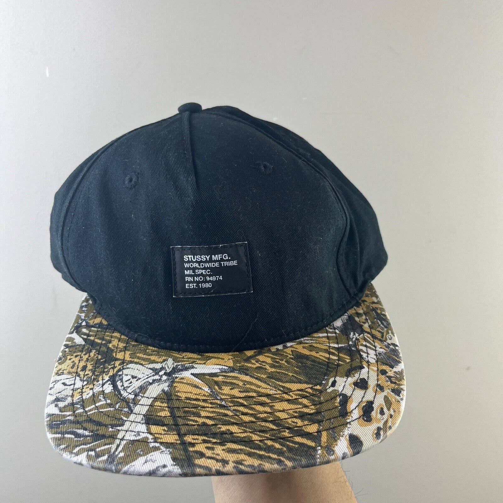 Stussy × Vintage Stussy Capz Snapback Hat Tiger Print | Grailed