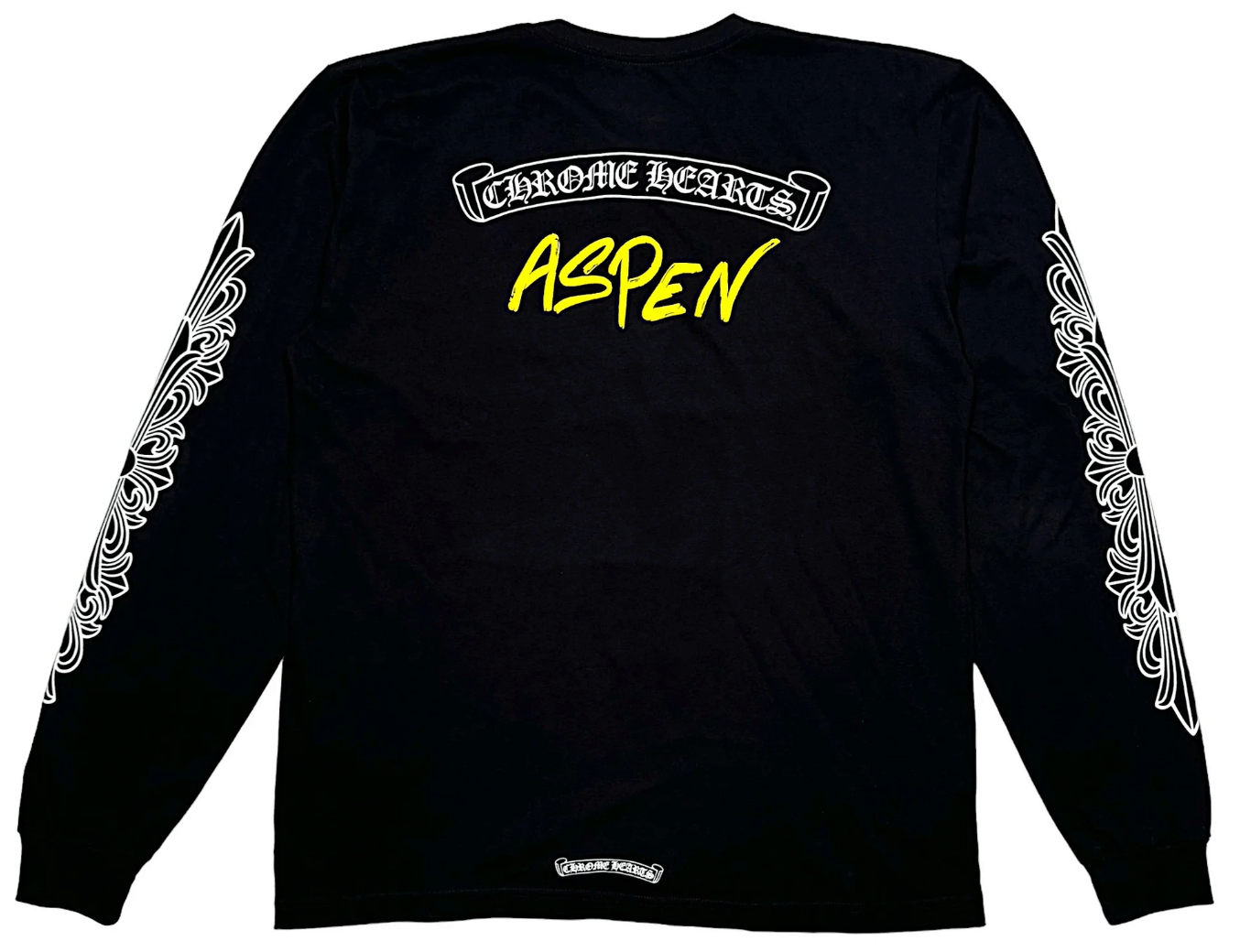 Chrome Hearts Aspen Exclusive Floral Horseshoe Long Sleeve Tee Shirt ...