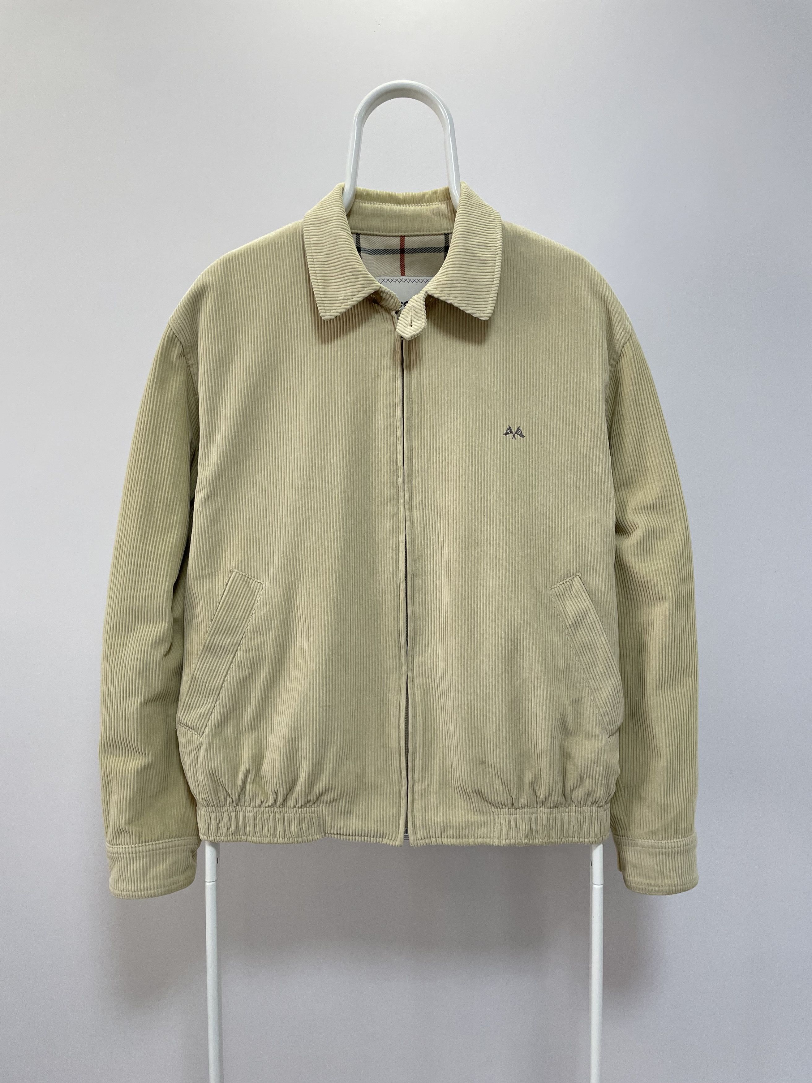 Burberry × Vintage THOMAS BURBERRY Corduroy Jacket Bomber Check Blouson ...