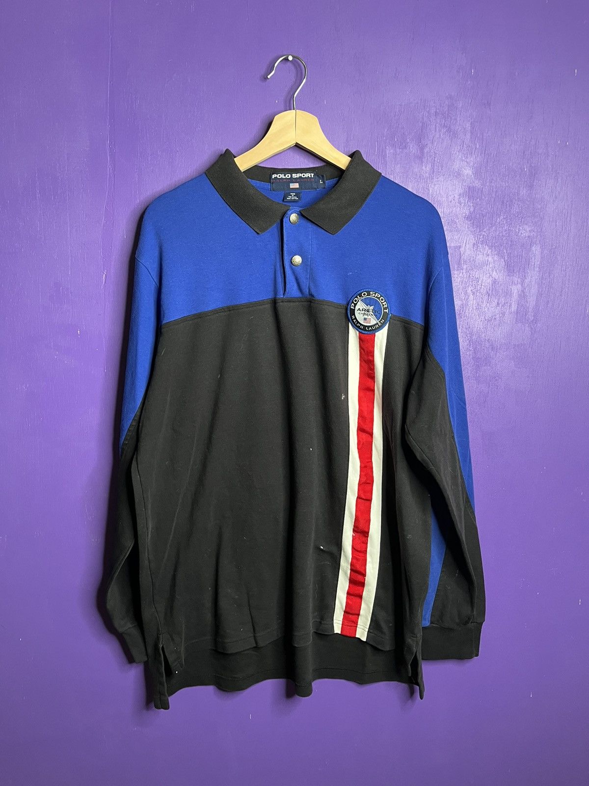 Made In Usa × Polo Ralph Lauren × Vintage Vintage 90s Polo sport arctic challenge polo shirt ...