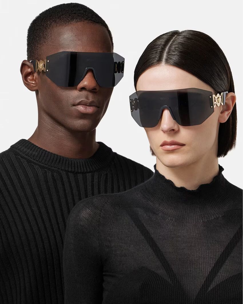 Streetwear × Versace × Vintage Versace VE 2258 100287 DARK GREY | Grailed