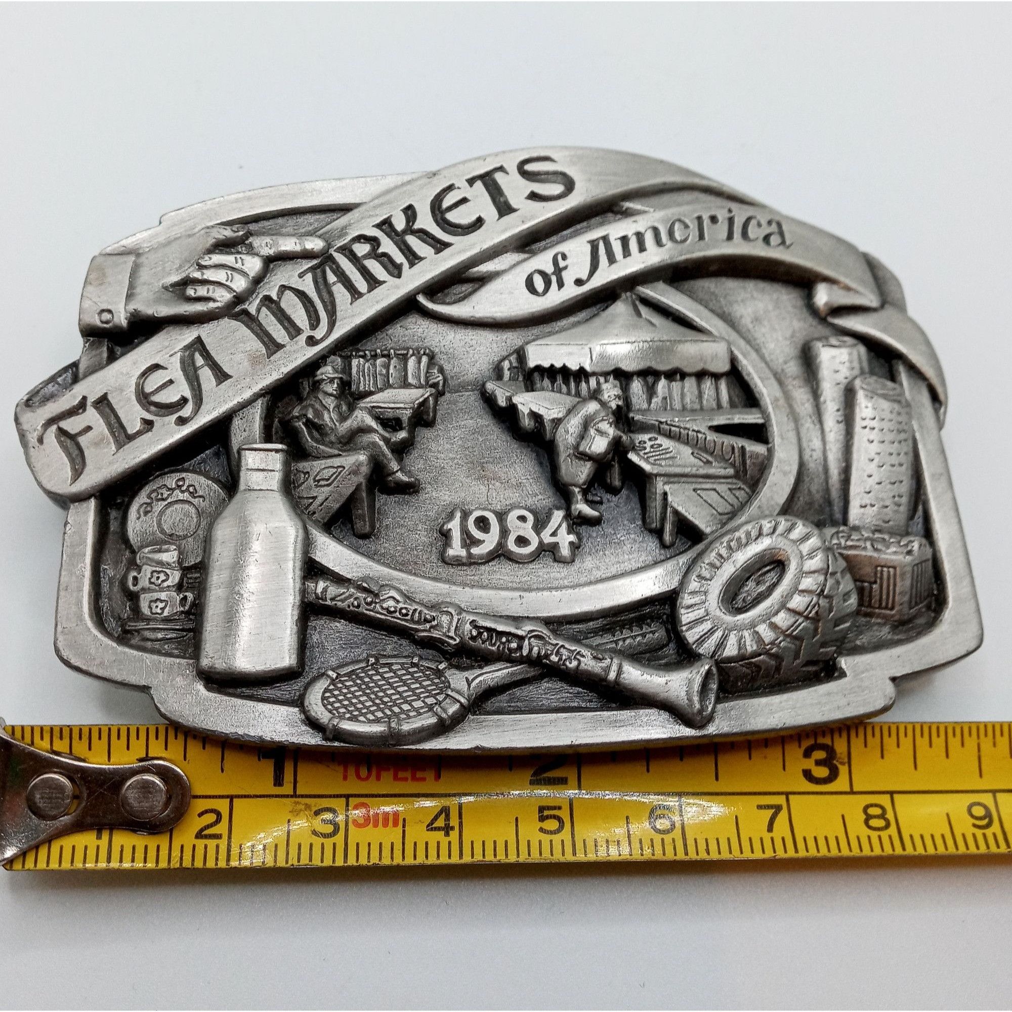 Vintage Flea Markets Of America Belt Buckle 1984 Limited Edition | Grailed