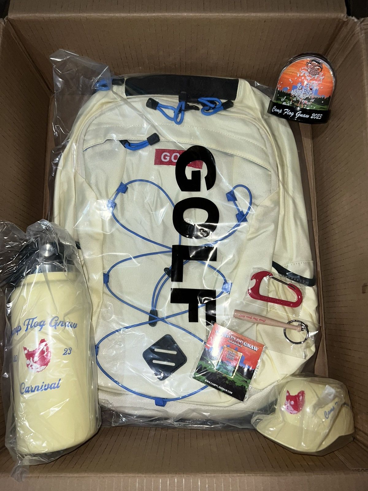 Golf Wang Camp Flog Gnaw ‘23 Backpack + Merch | Grailed