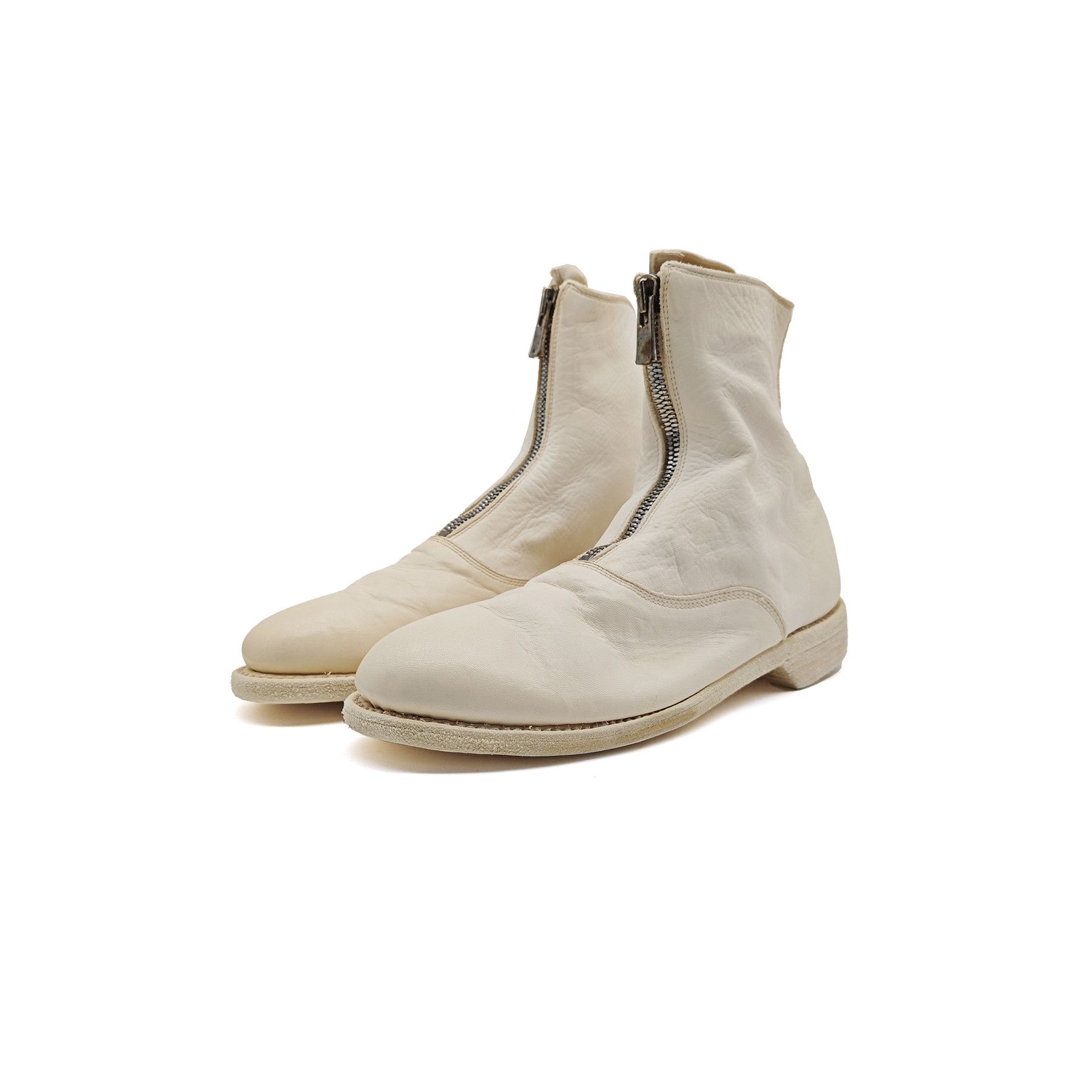 Guidi GUIDI 210 White Horse Full Grain Front Zip Leather Boots | Grailed