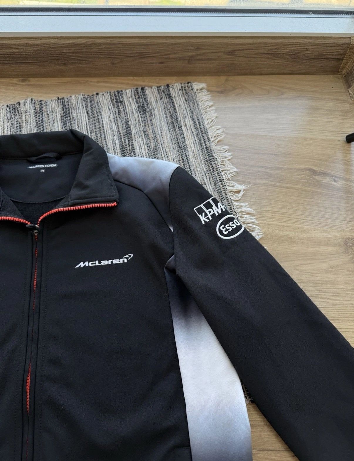 Malcolm McLaren McLAREN FORMULA 1 HONDA SOFT SHELL RACING JACKET MOBIL ...